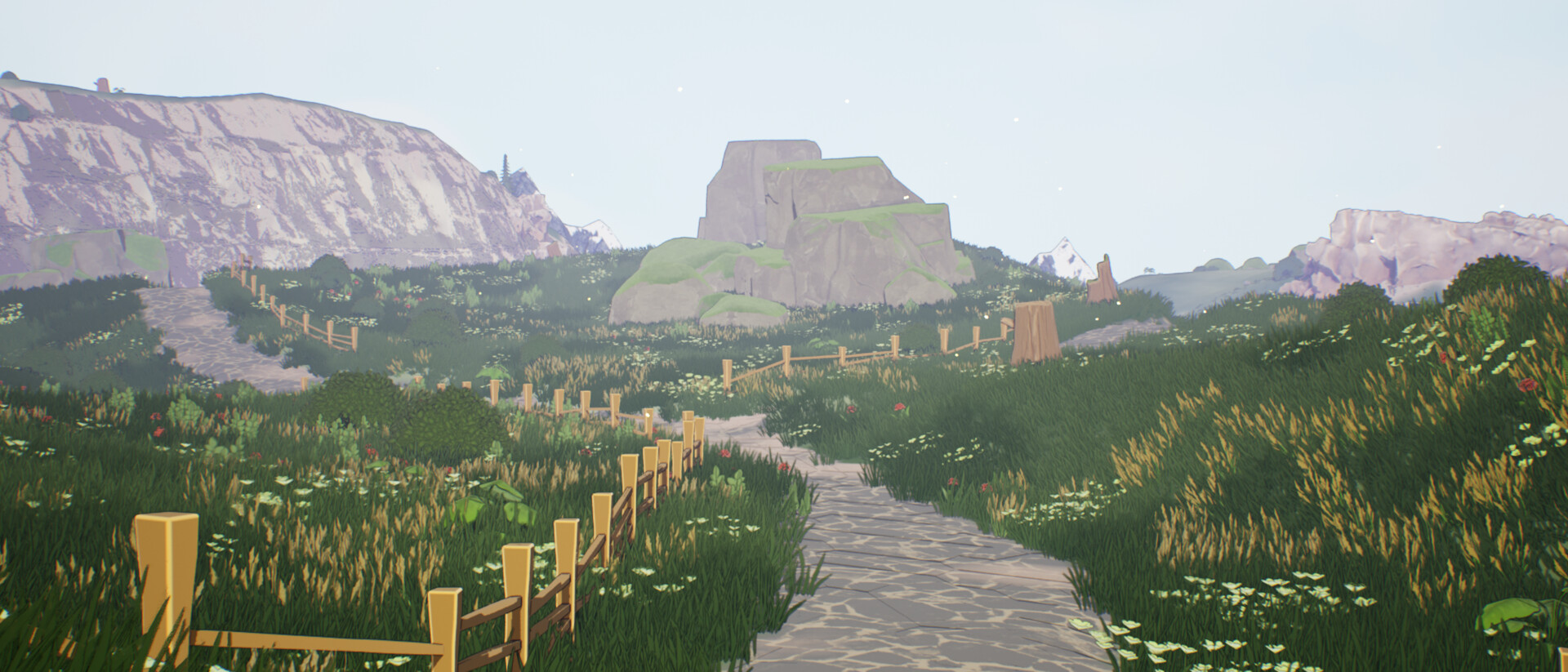 labion Jiang - the Valley - Procedural Stylized 3d Environment with Houdini & Unreal Engine 5