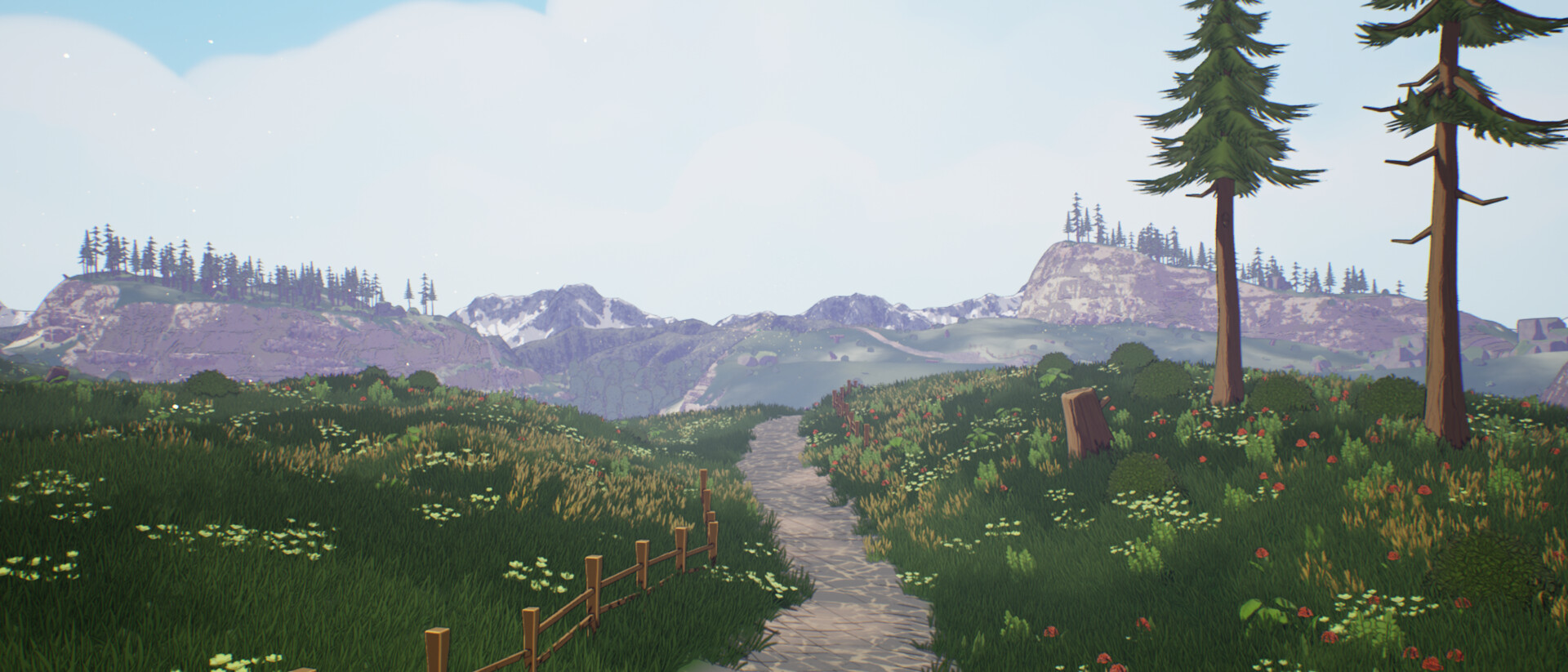 labion Jiang - the Valley - Procedural Stylized 3d Environment with Houdini & Unreal Engine 5