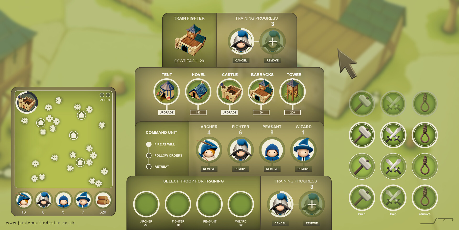 ArtStation - RTS - GUI Design & icon graphics