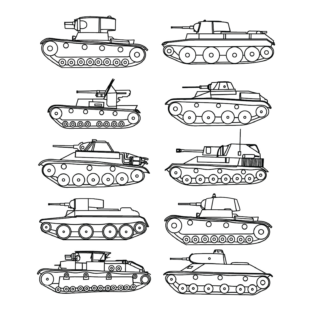 ArtStation - Russian Tanks Icons Set 1