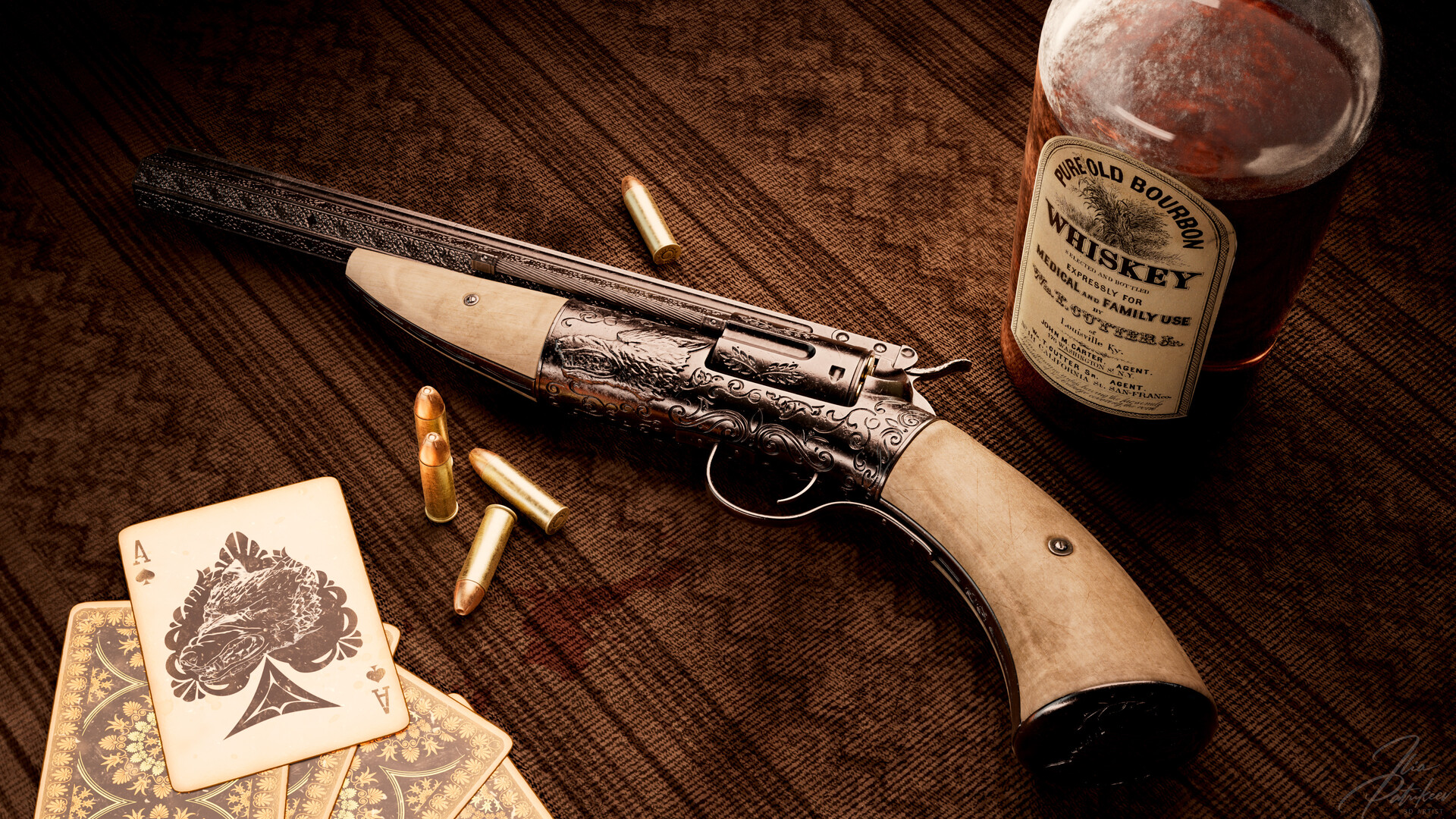 ArtStation - Antique gun concept