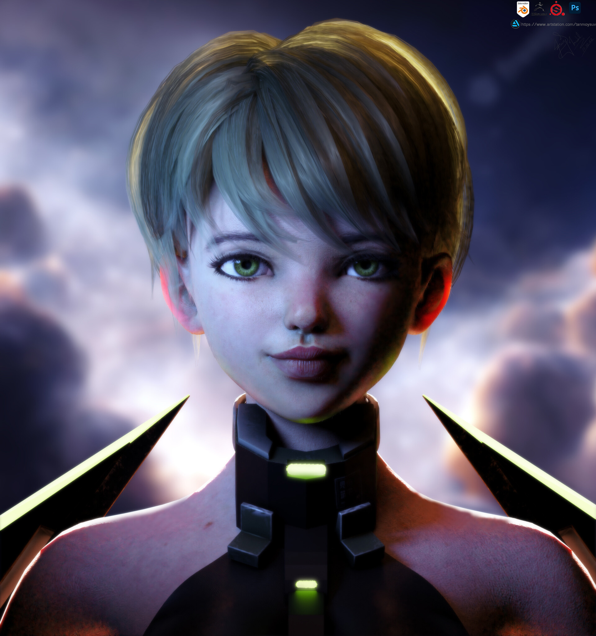 ArtStation - Robo girl (Olivia)