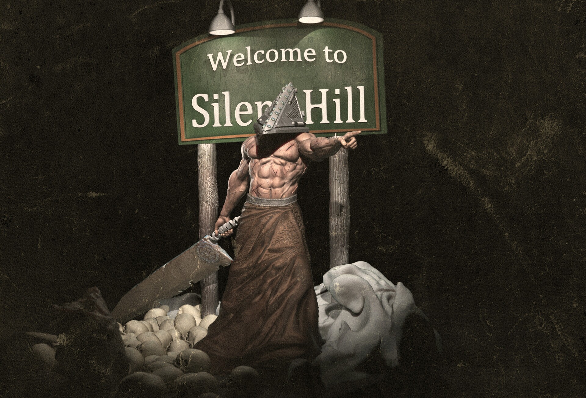 ArtStation - Welcome to Silent Hill Pyramid Head