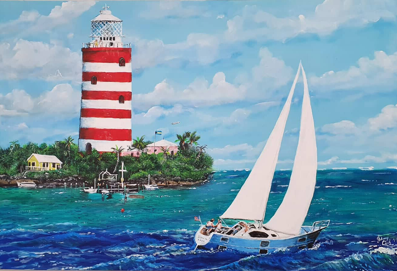 ArtStation - Hope Town Lighthouse Sail Away