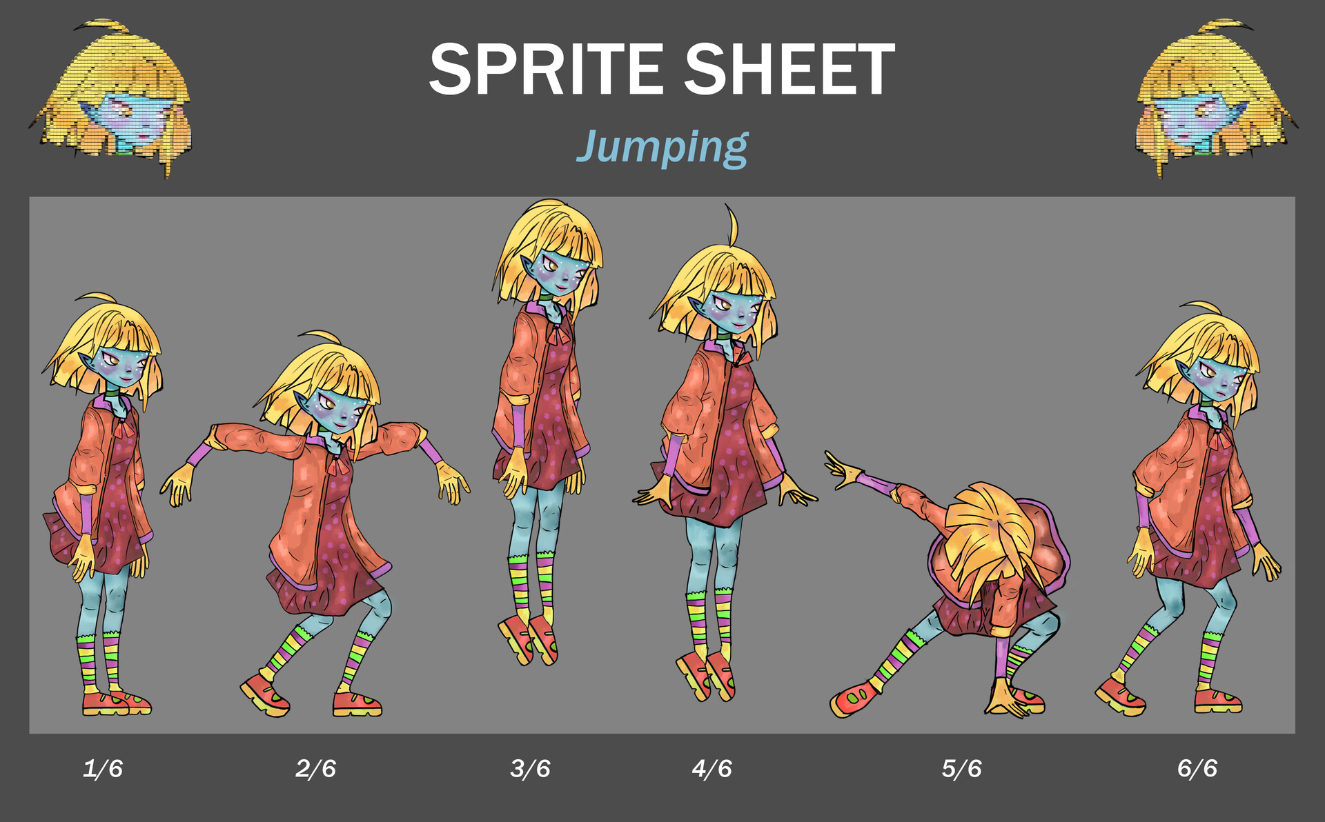 ArtStation - ViVi-Sprite Sheet