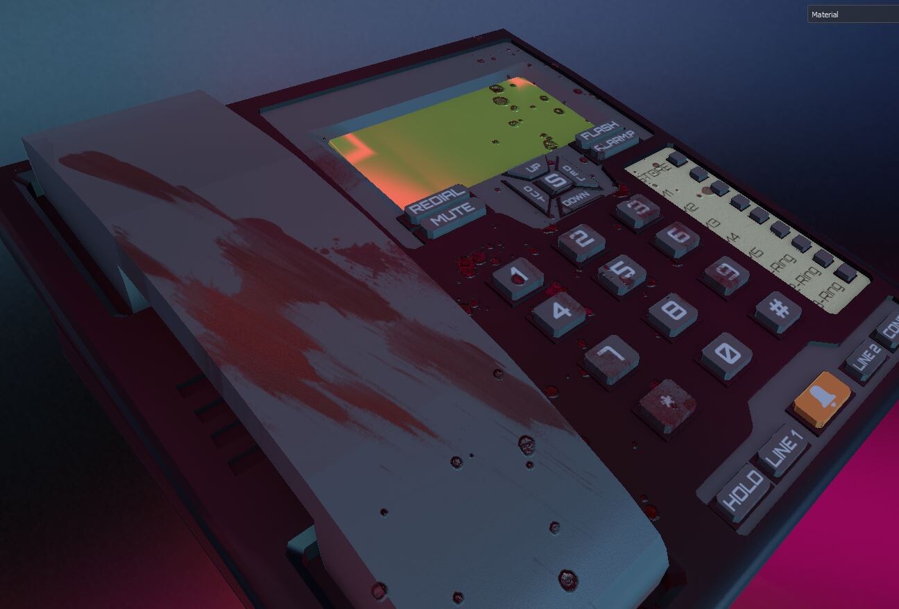 ArtStation - Crime scene's phone: Modeling and texturizing (Renders)