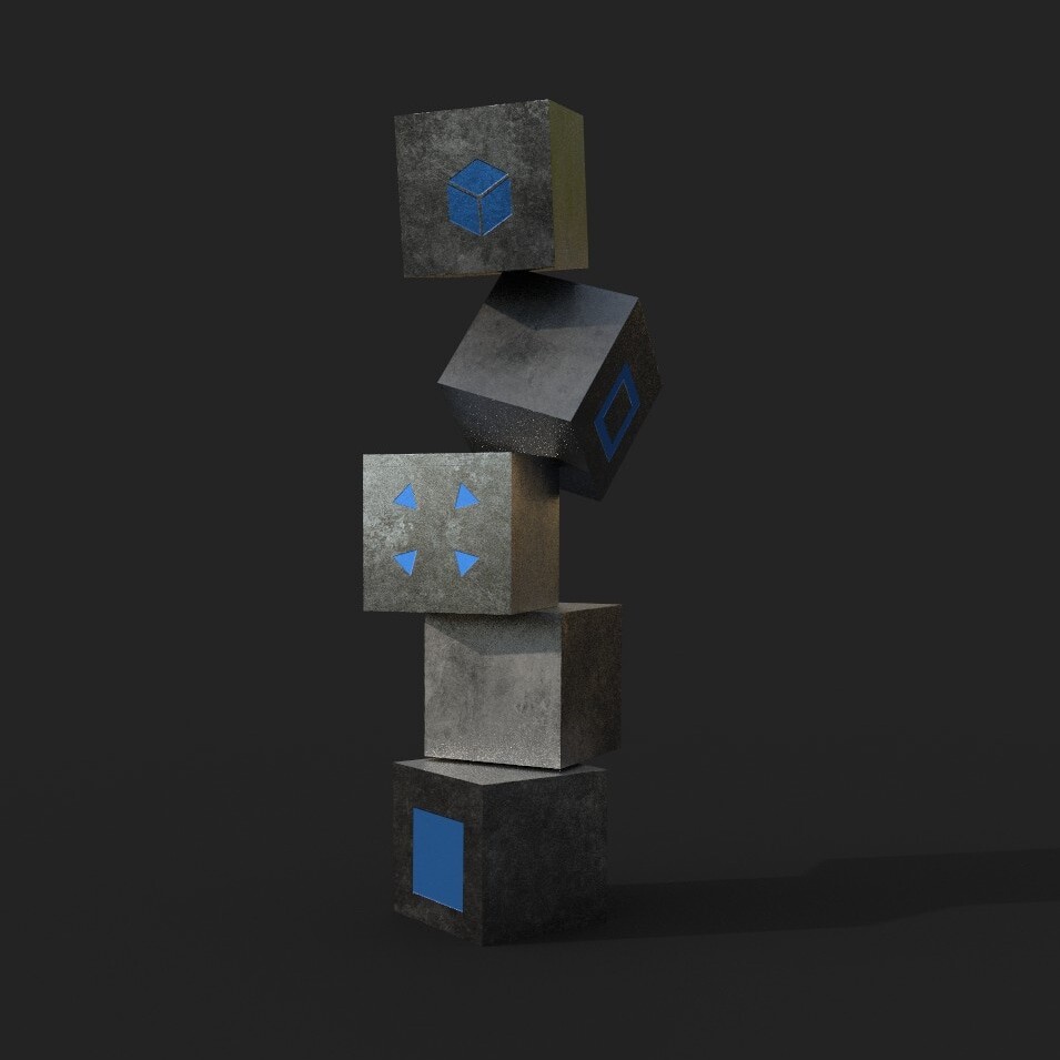 ArtStation - Cube Sculpture
