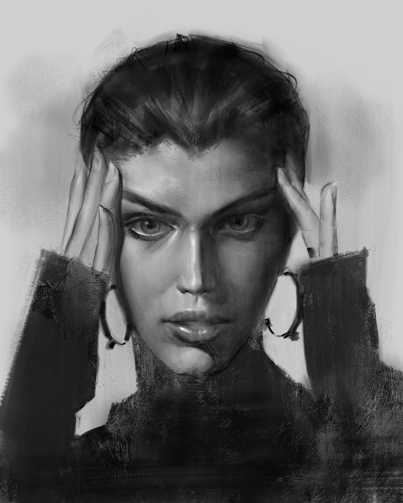 ArtStation - Charcoal Portrait 2