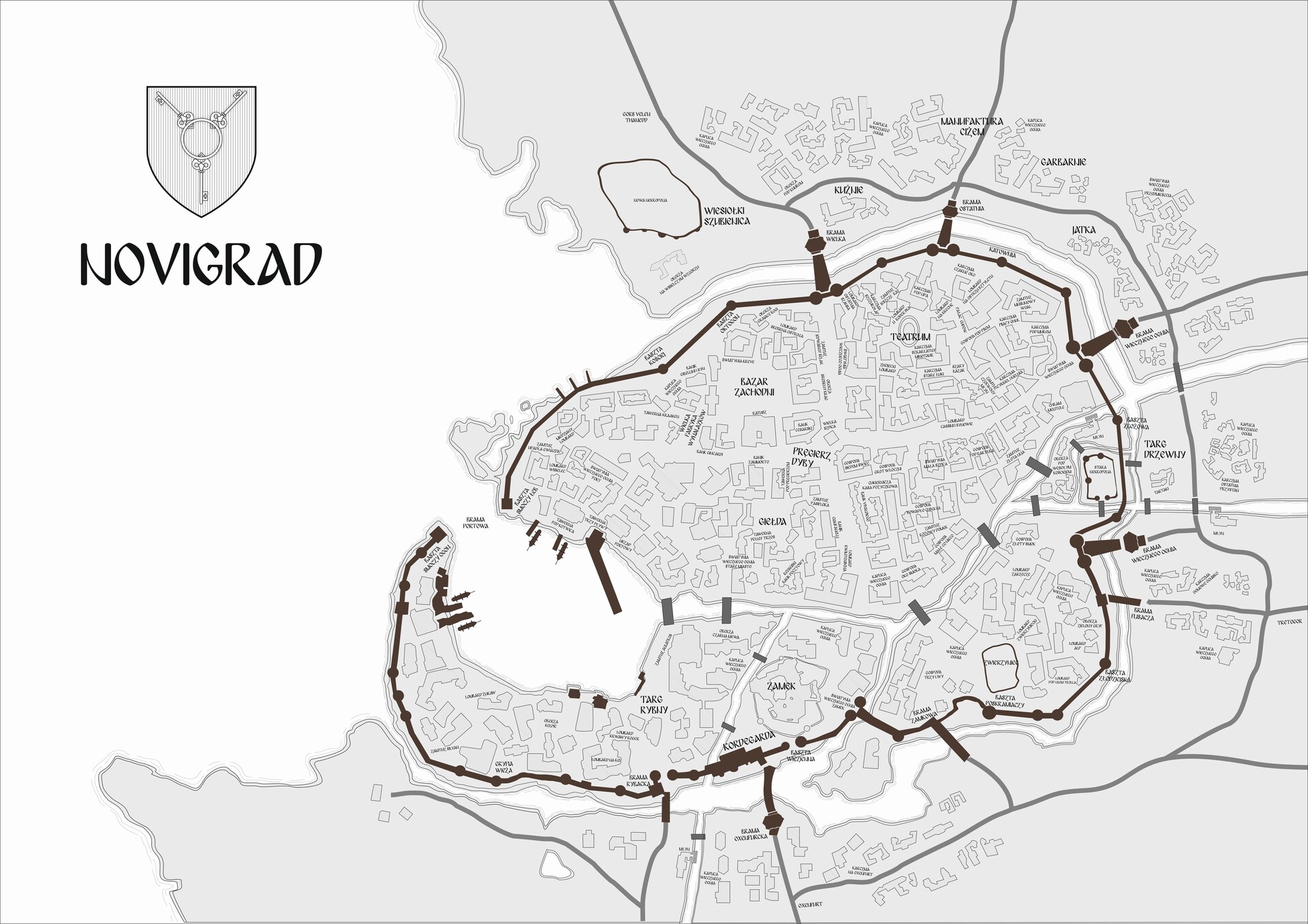 ArtStation - The Witcher 3: Wild Hunt - Novigrad map