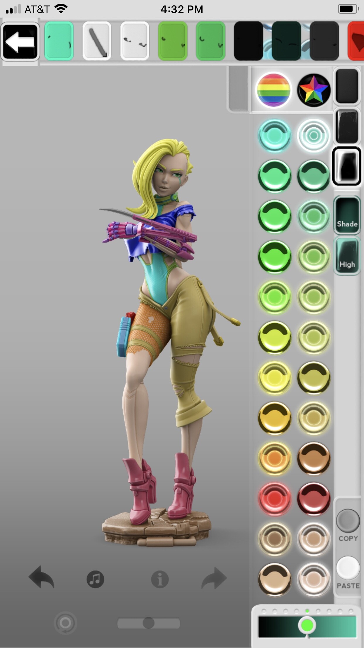 ArtStation - Colorful enhanced female model touch up