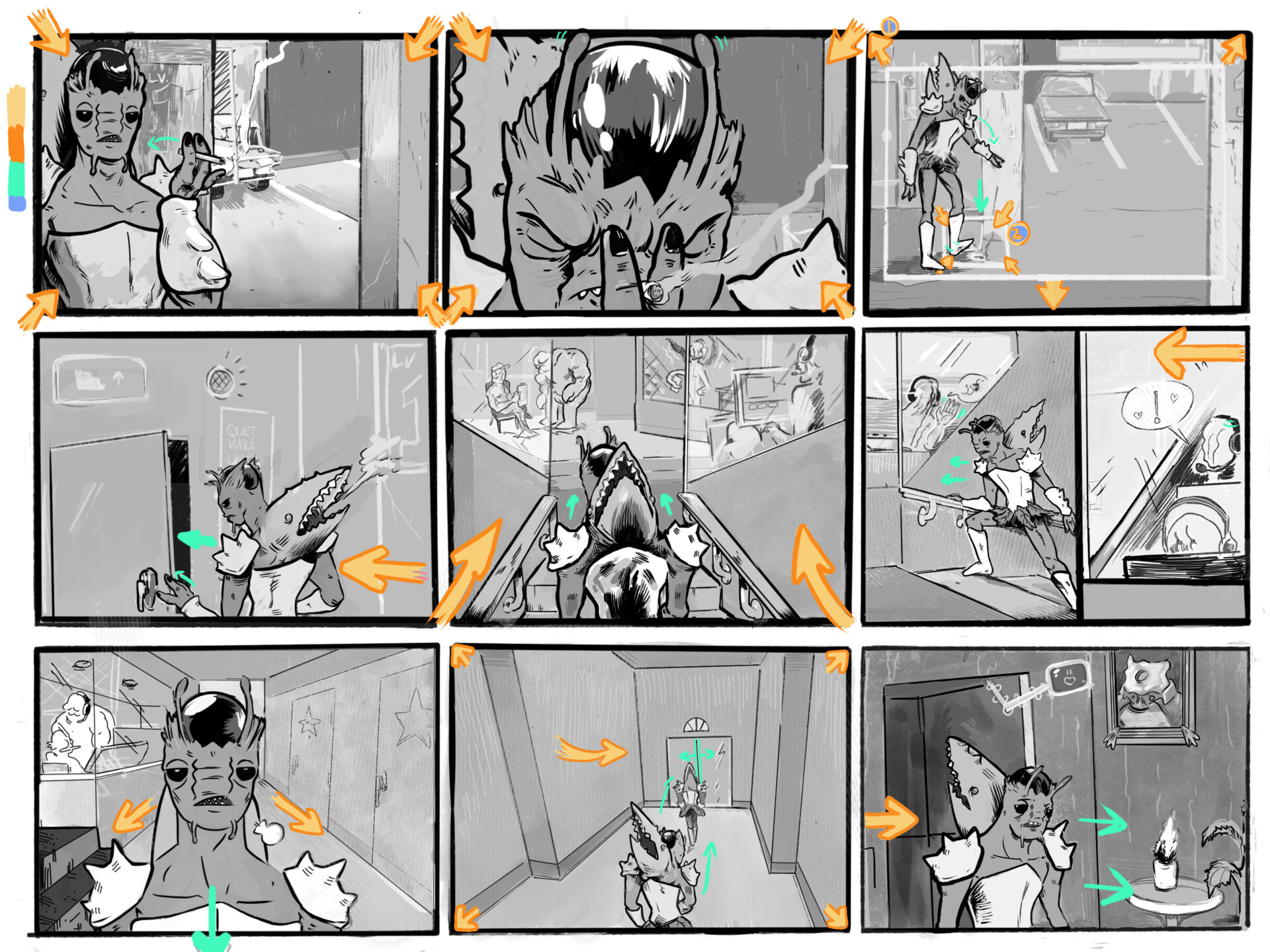 ArtStation - Sornovs Kitchen Storyboard