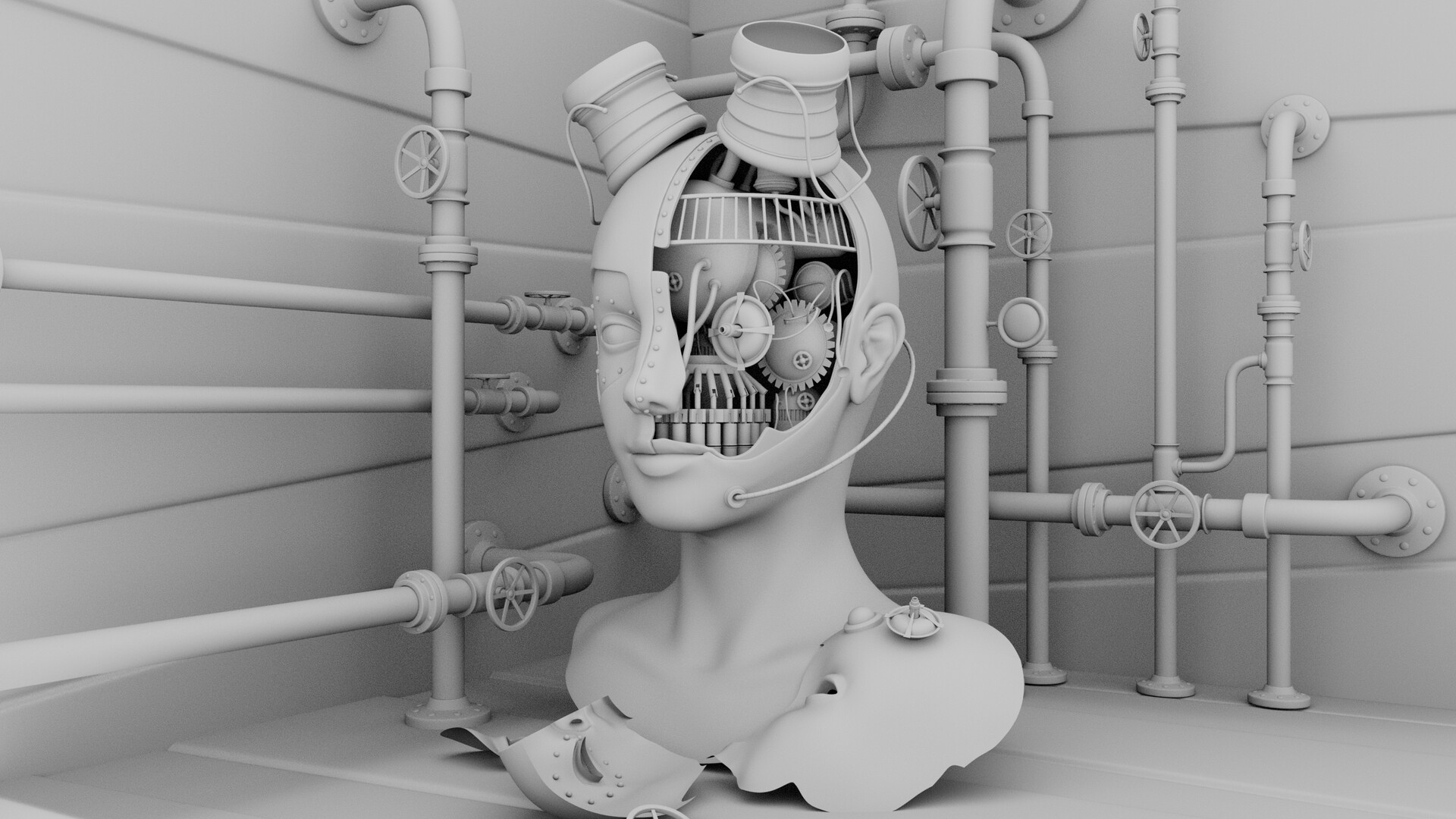 ArtStation - Humanoid face