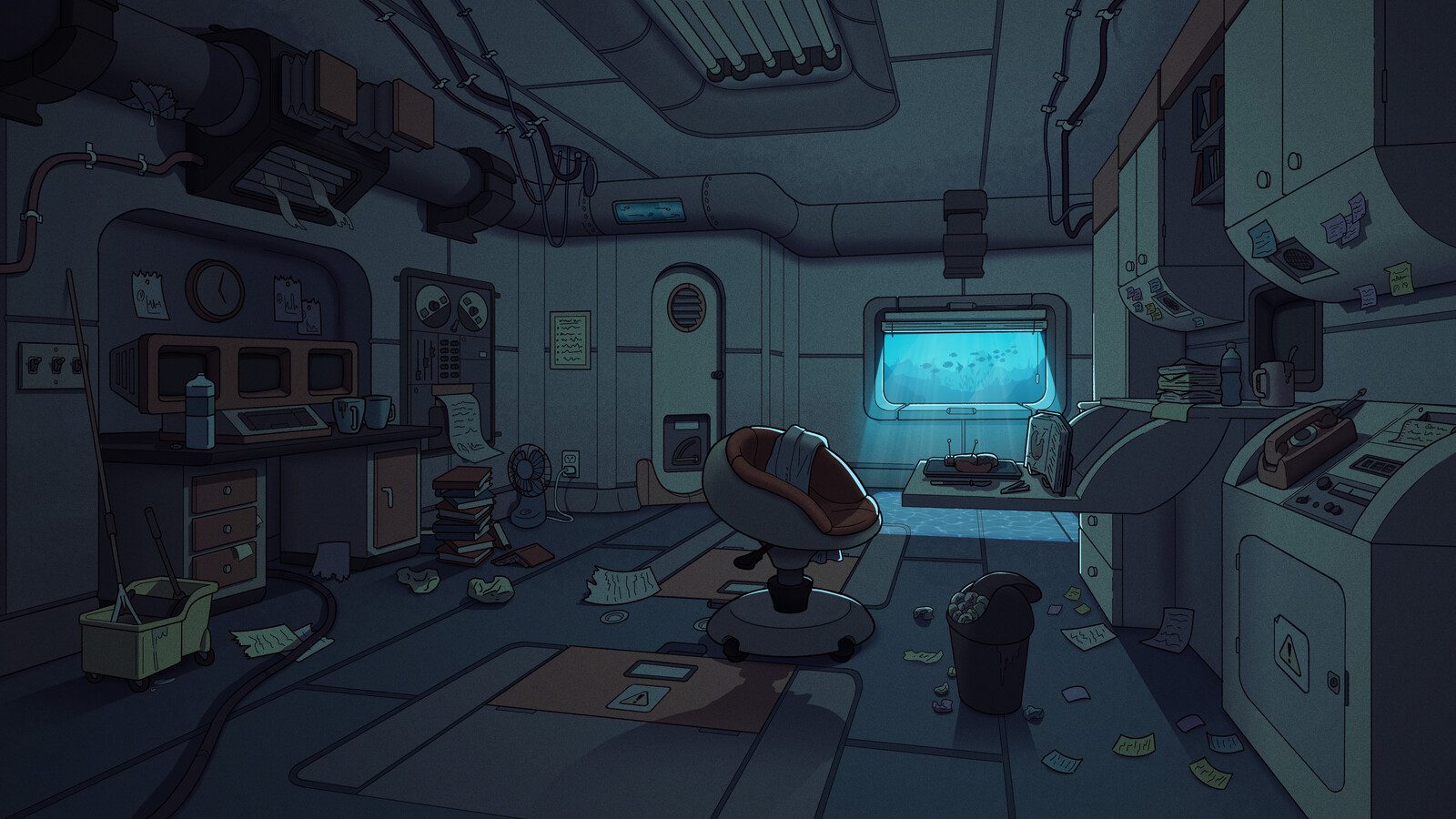 Prashi Mawalagedara - Underwater Base - 2D Background Design