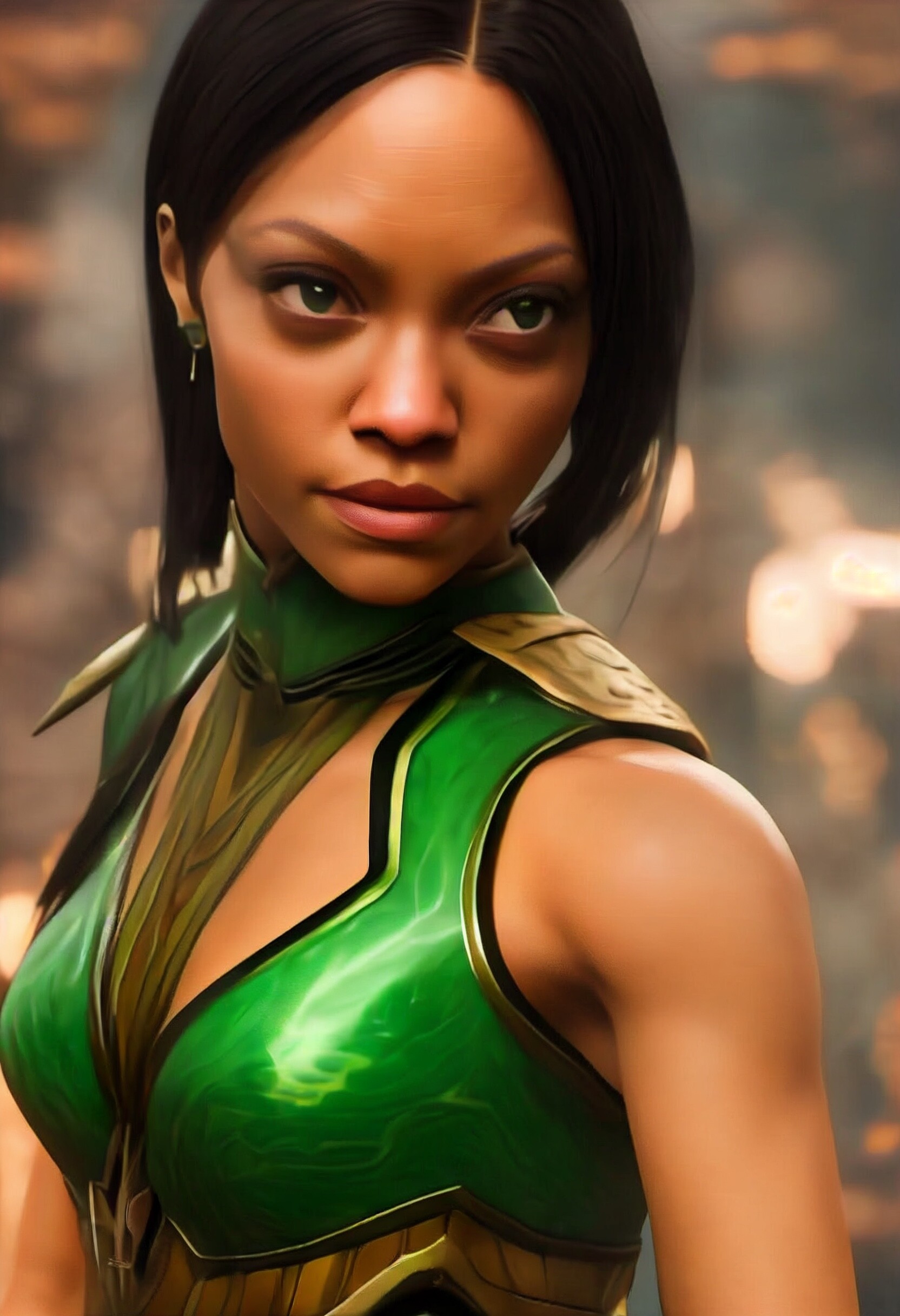 Artstation Zoe Saldaña As Jade From Mortal Kombat 11 I
