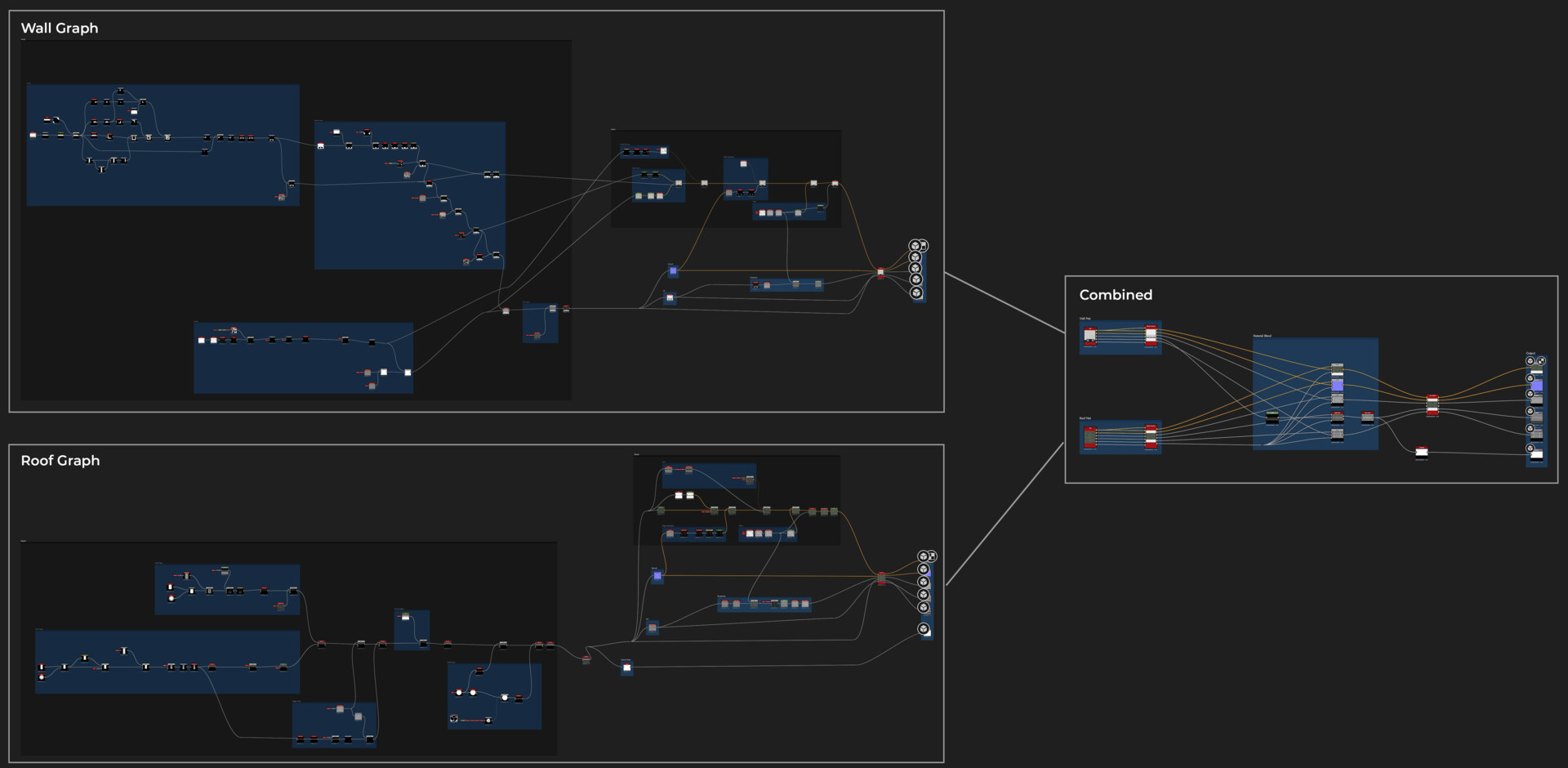 Felix Berglund - Japanese Roof Tiles & Wall - Substance Designer