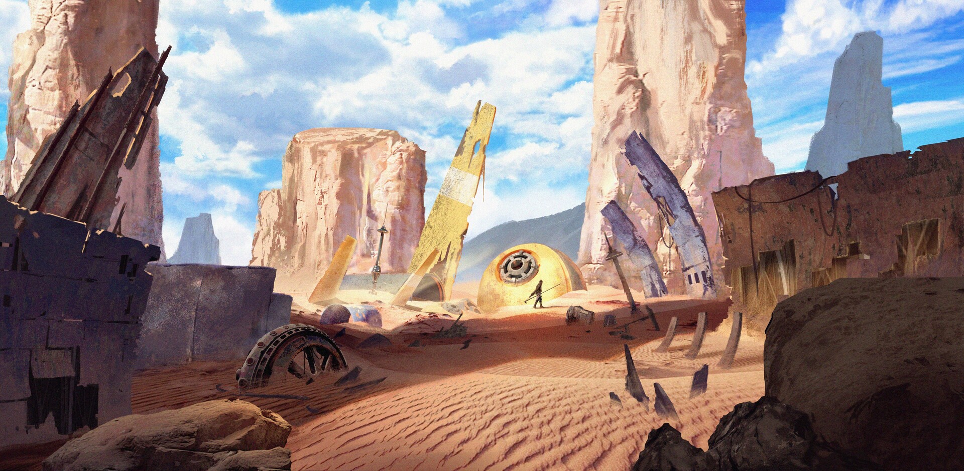 Old Desert Ship Crash by Brandon Liu : r/ImaginaryWastelands