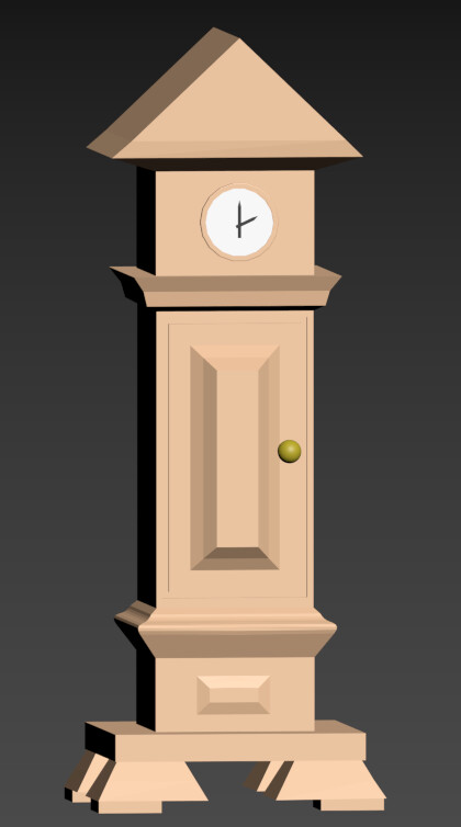 ArtStation - Grandfather Clock
