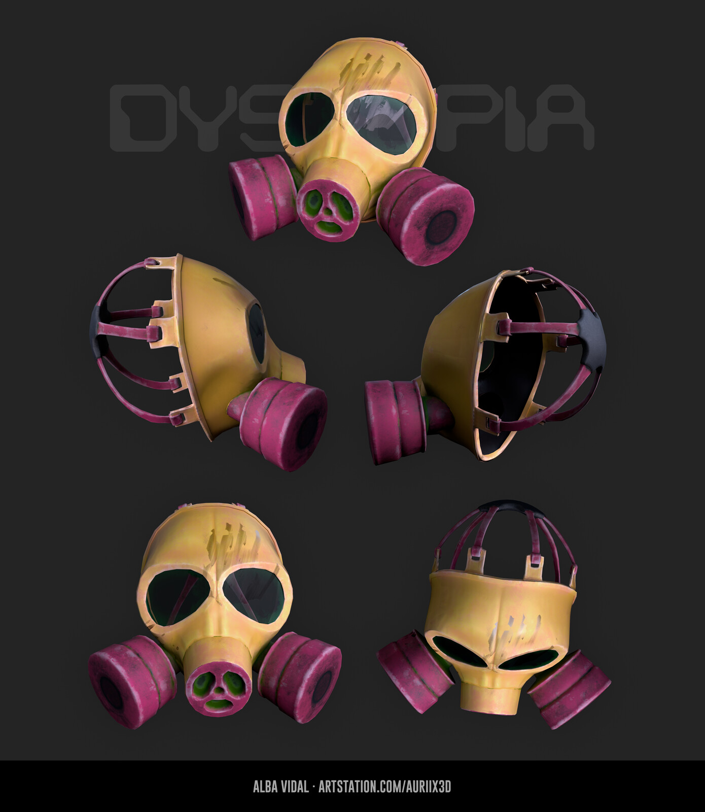 Alba Vidal - GAS MASK Stylized