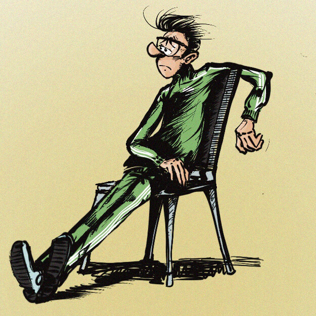 ArtStation - Male character tired of everything