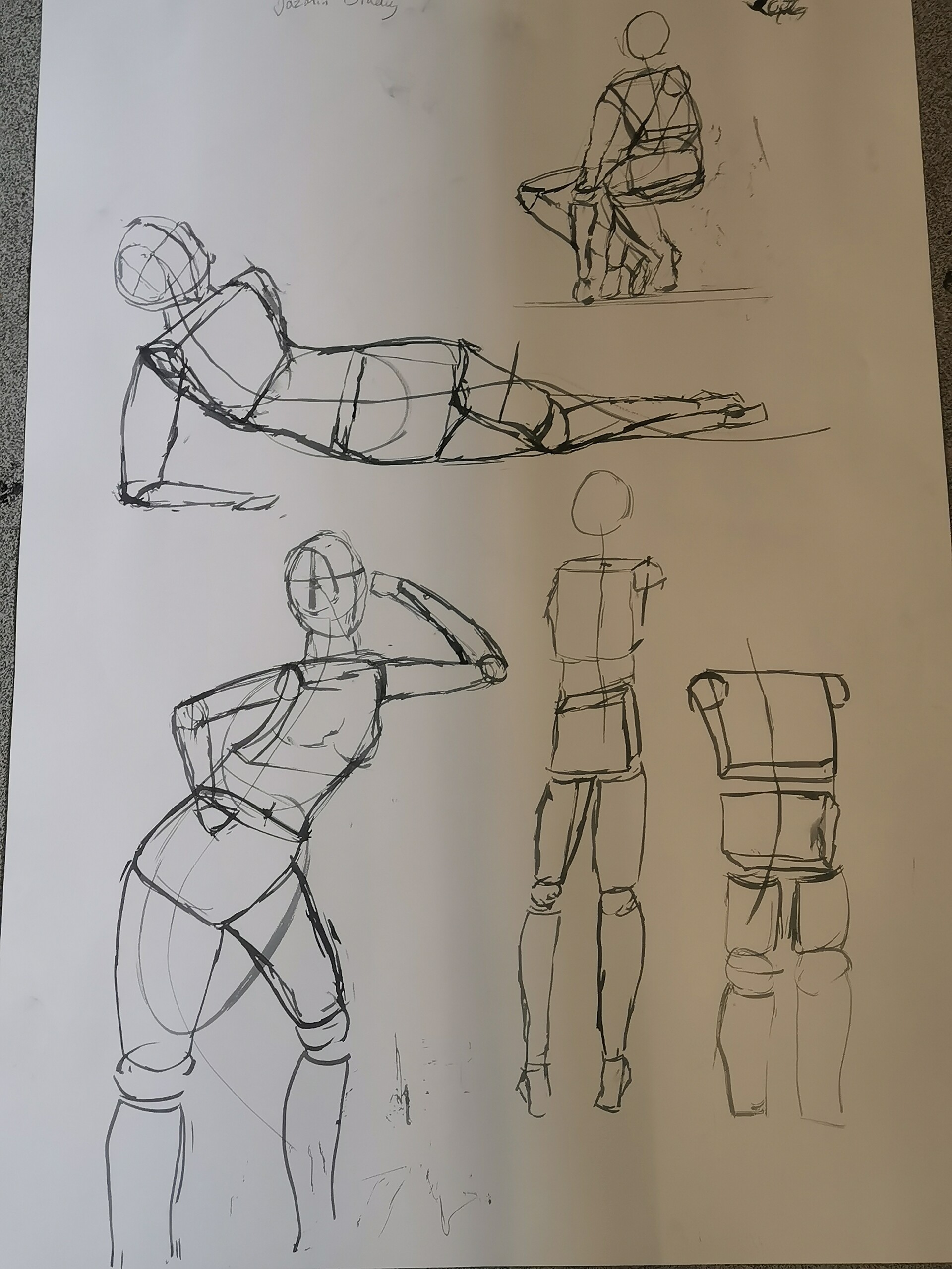 ArtStation - Life drawing study sheet