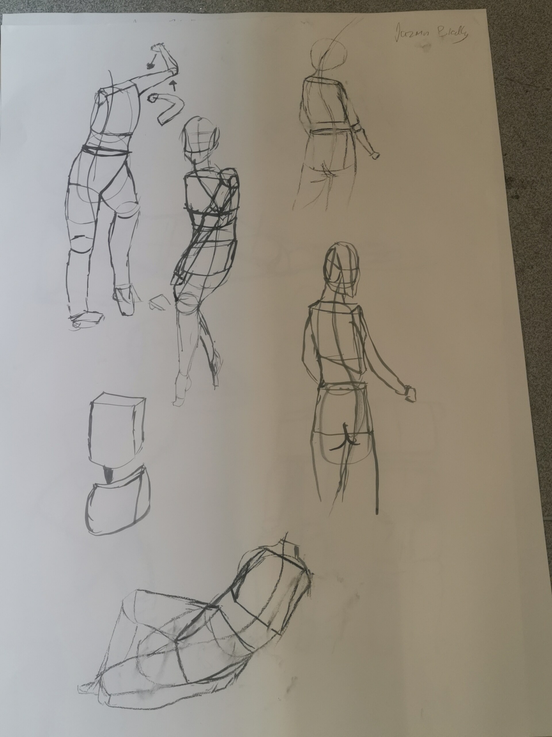 ArtStation - Life drawing study sheet