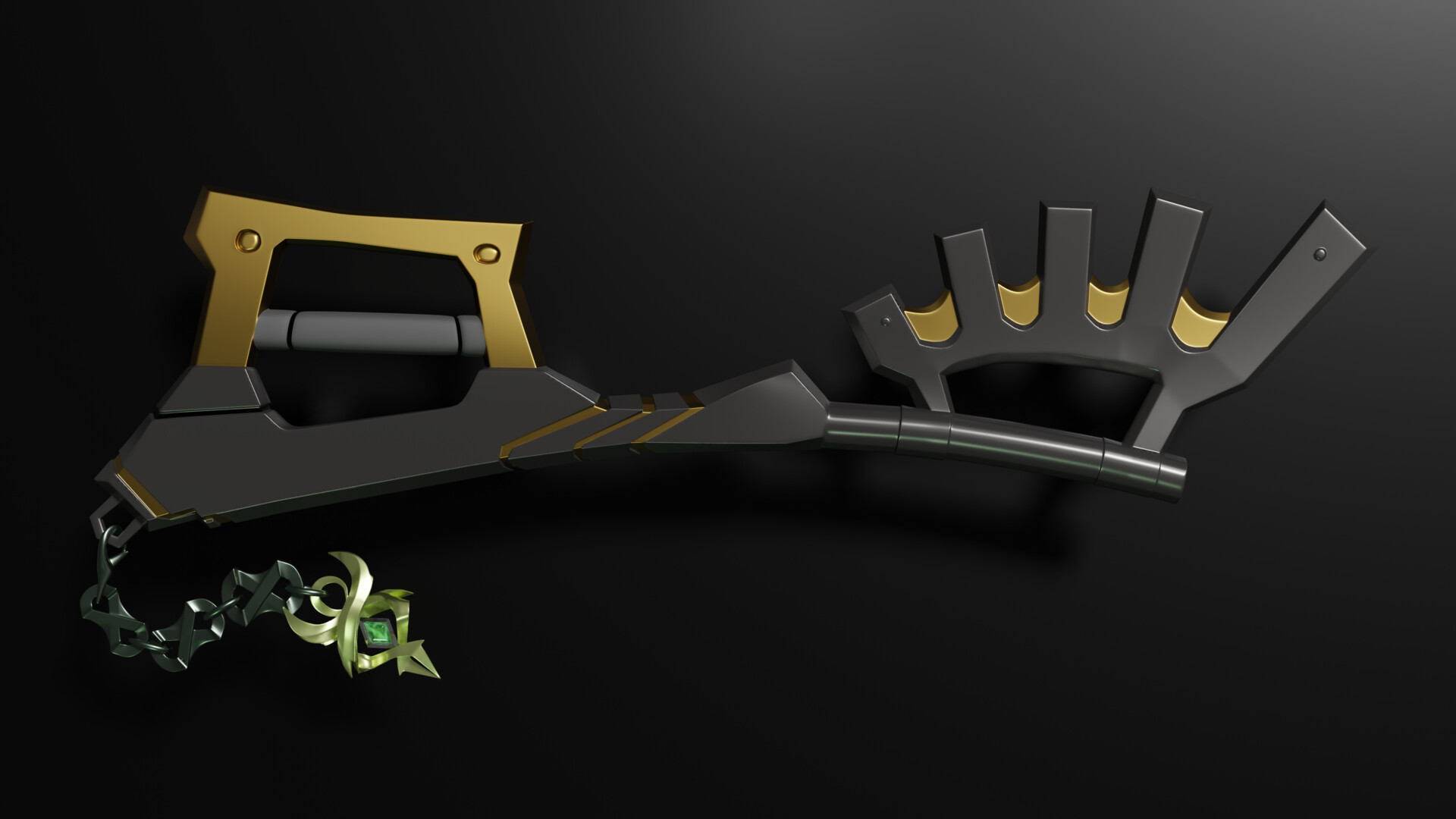 ArtStation - Wayward Wind Kingdom Hearts Keyblade Remade in Blender