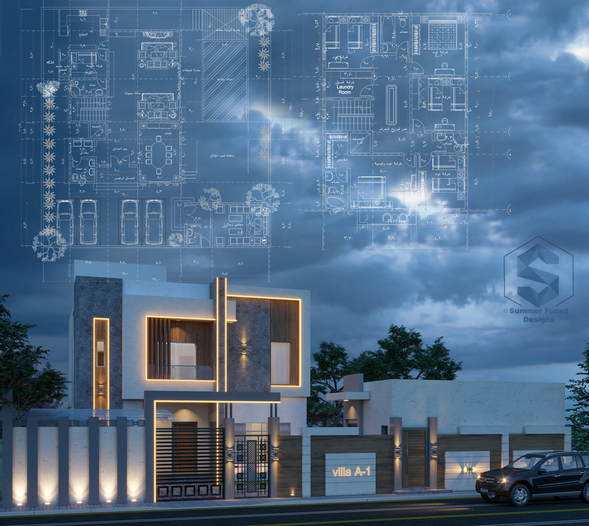 ArtStation - villa design