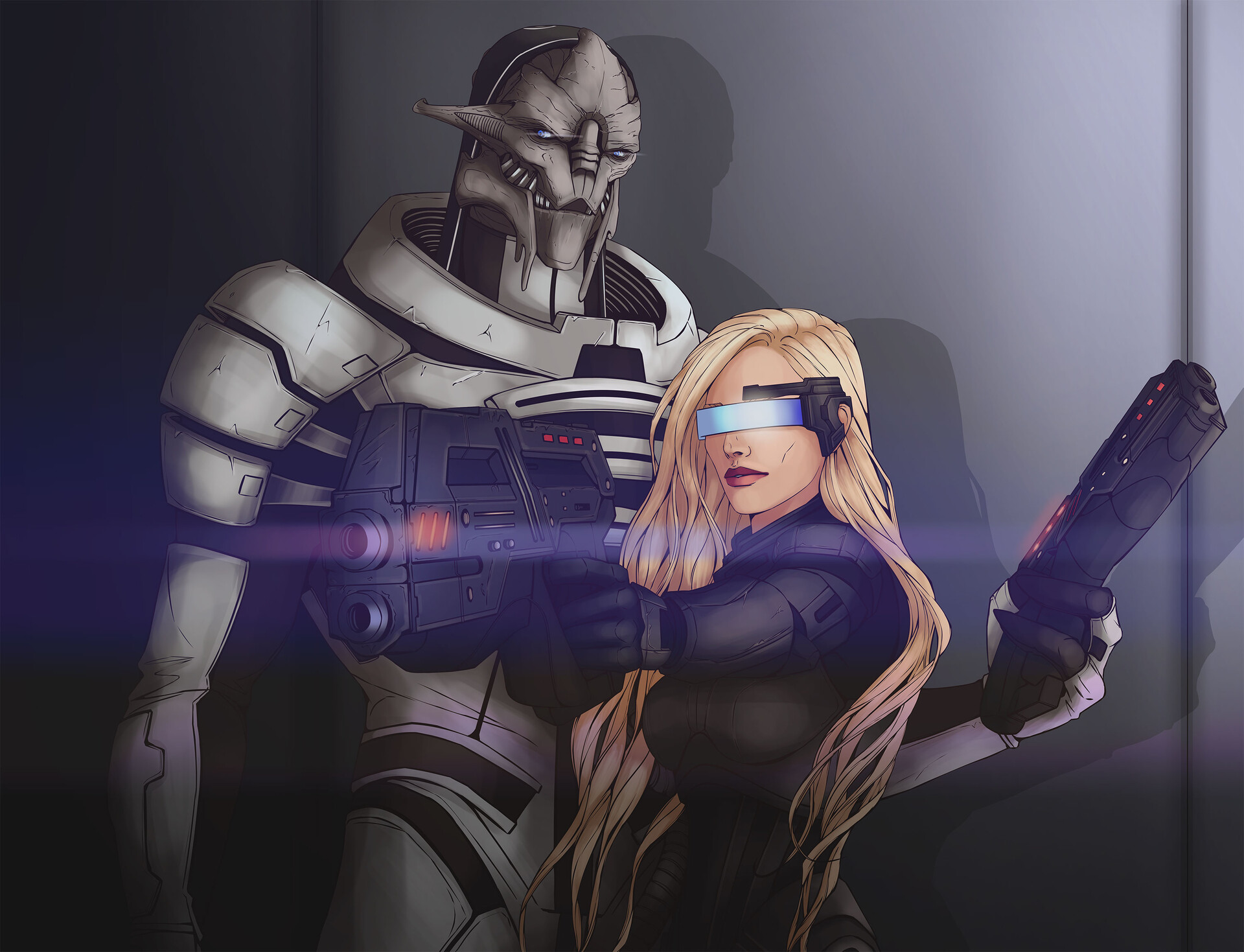 ArtStation - [Saren Arterius x Kirsen Shepard] Target