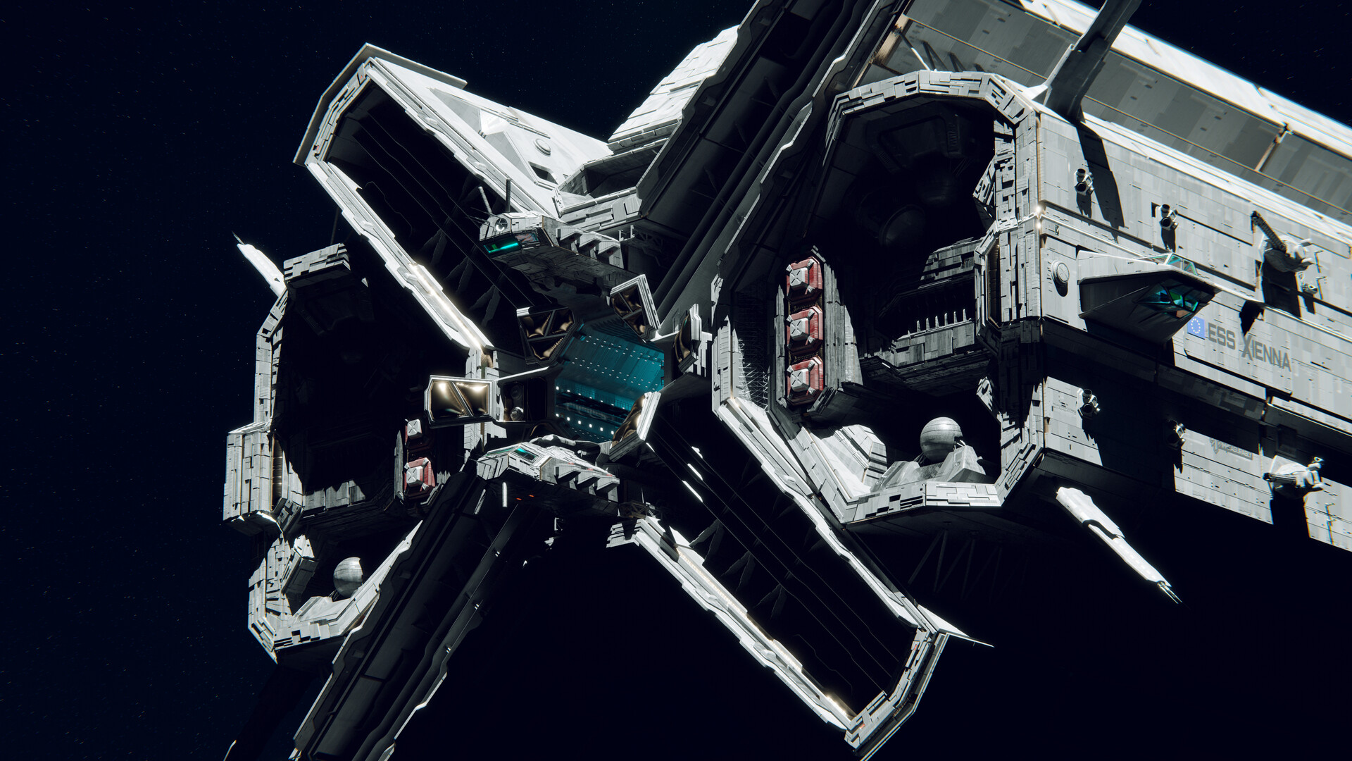 ArtStation - ESS Xienna Heavy Cruiser