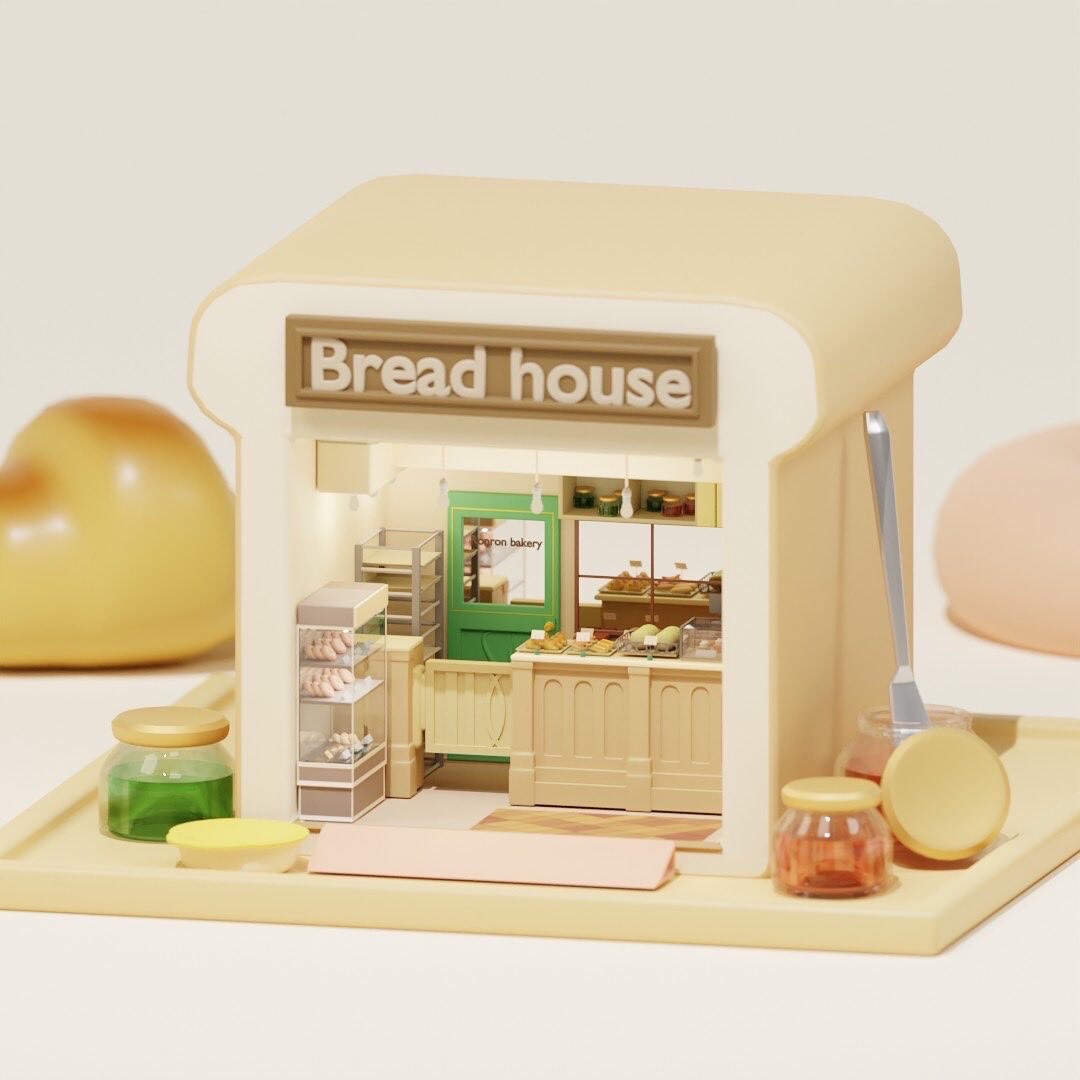 ArtStation - A bread house.