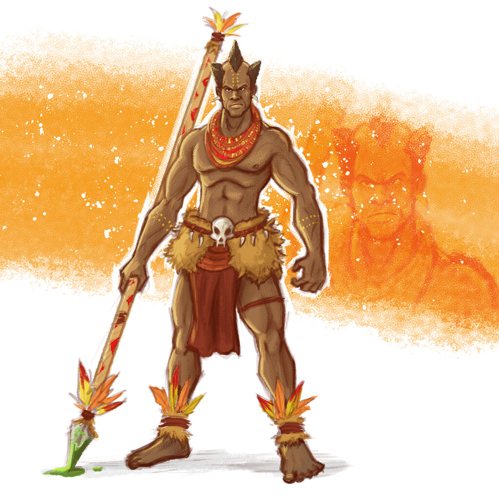 ArtStation - African Warrior