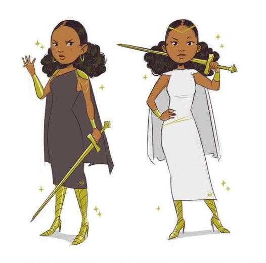 Angel B. - Warrior Marcella (Fan Art Drawing)