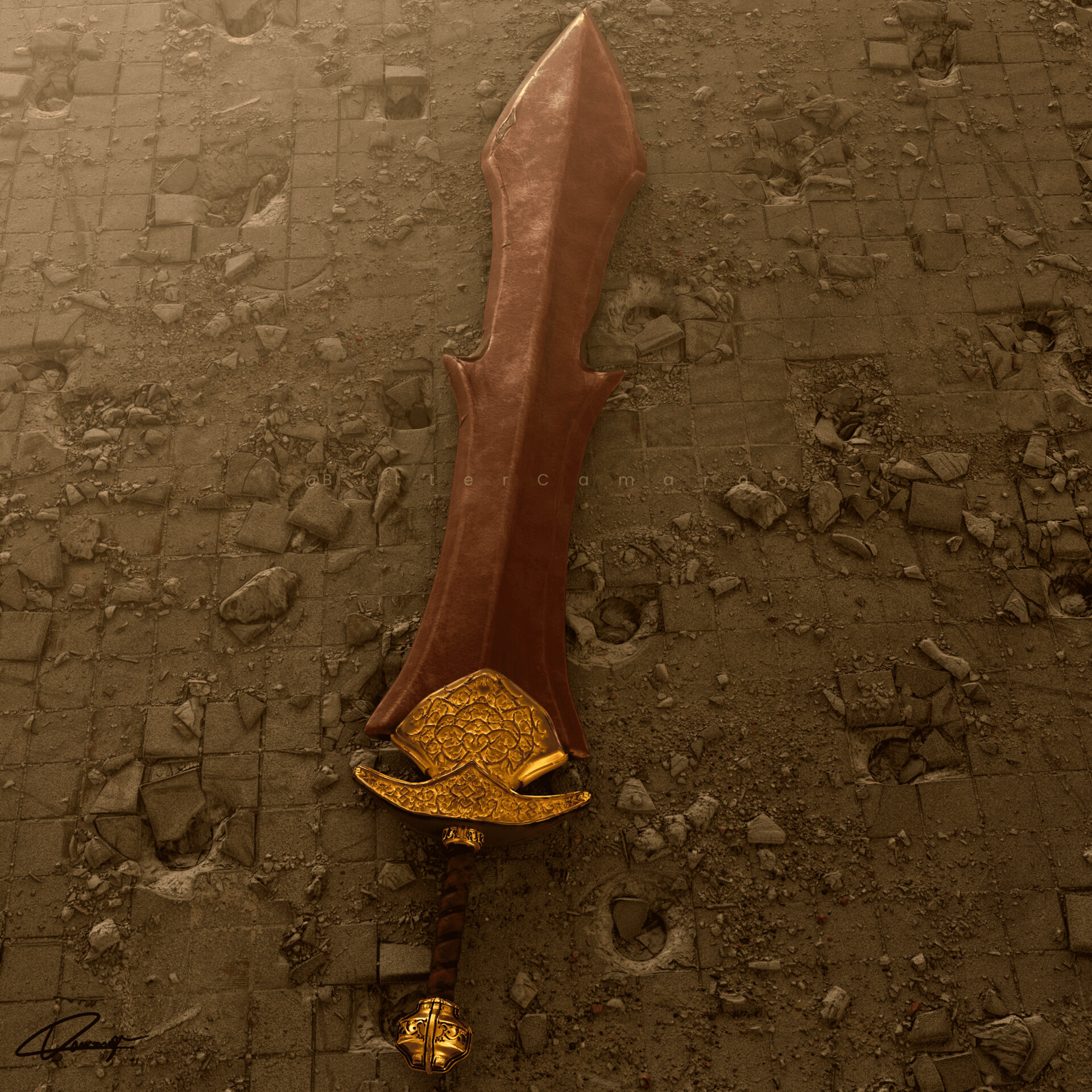 Vitor Camargo - Black Knight Ultra Greatsword - Dark Souls