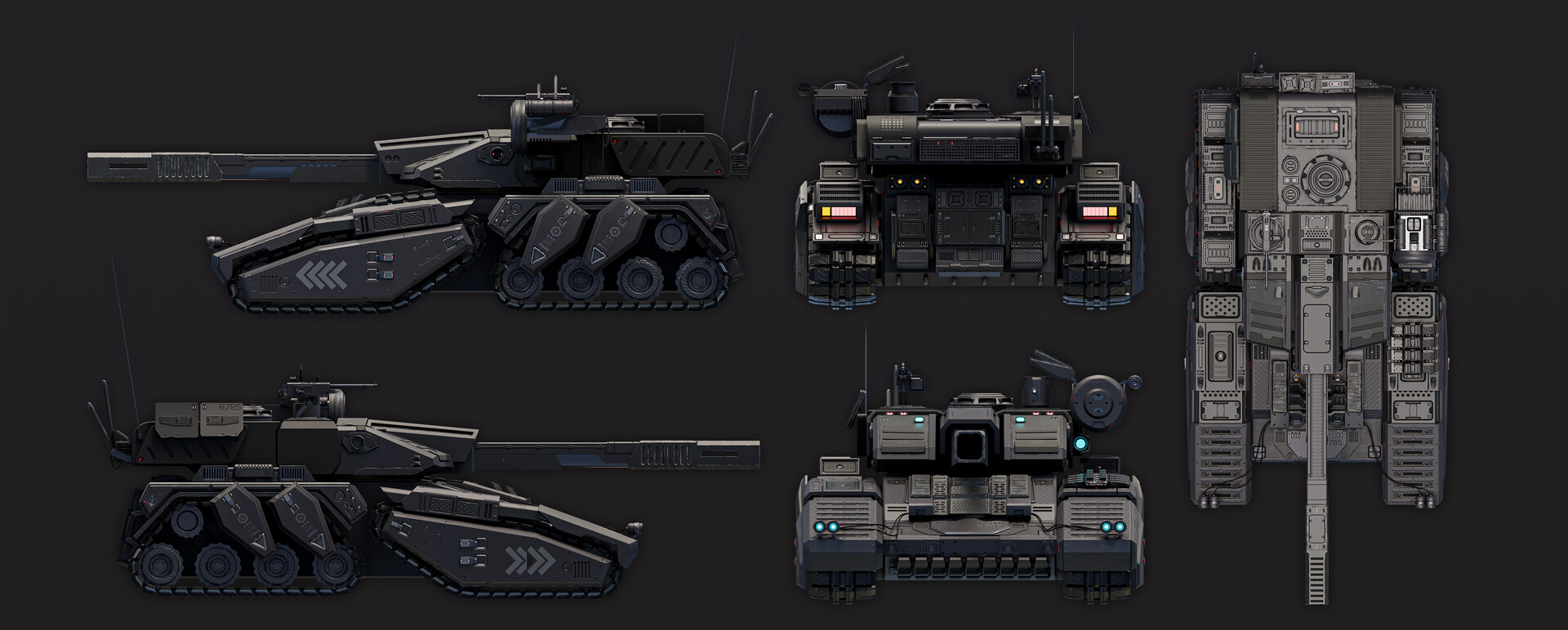 Innowise - Rattlesnake MK II. Cyberpunk tank concept
