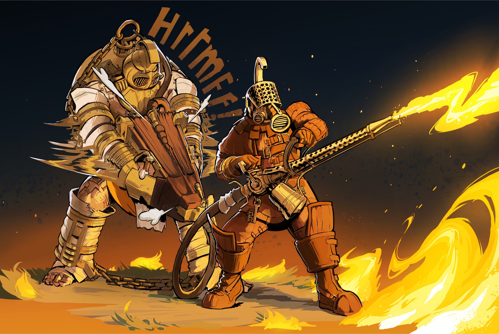 ArtStation - Man-powered Flamethrower