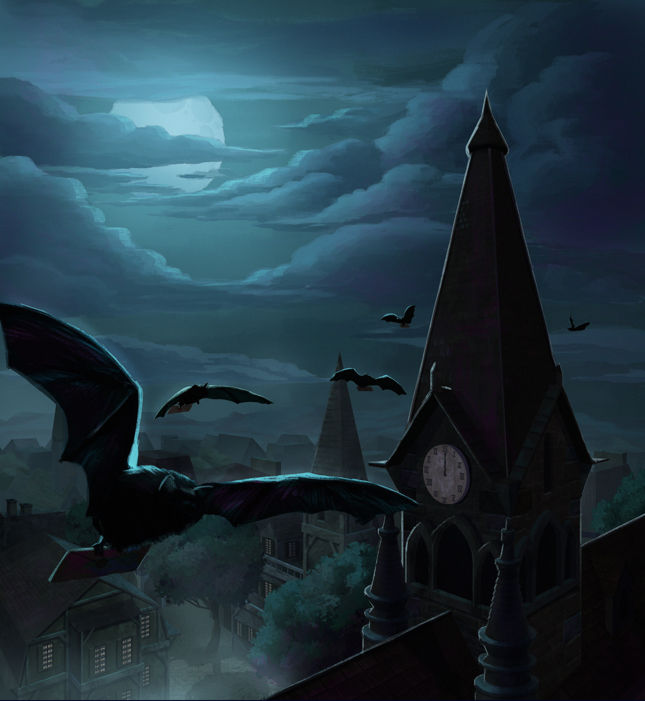 Philippine VANHOUTTE - Drawtober 2022 : Midnight Delivery