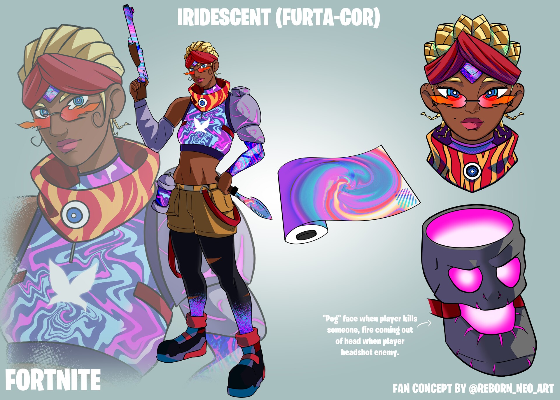 ArtStation - Iridescent (Furta-Cor) - Fortnite [Original Concept]