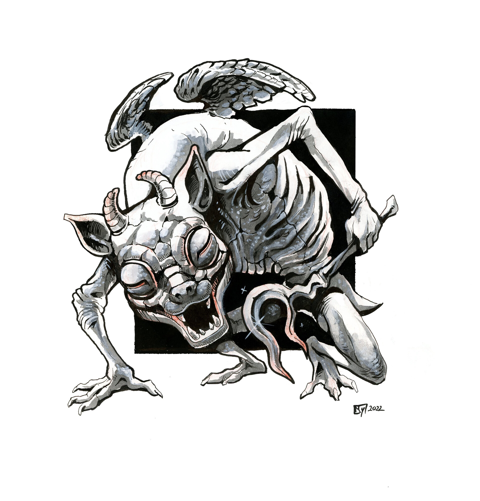 ArtStation - Imp gargoyle