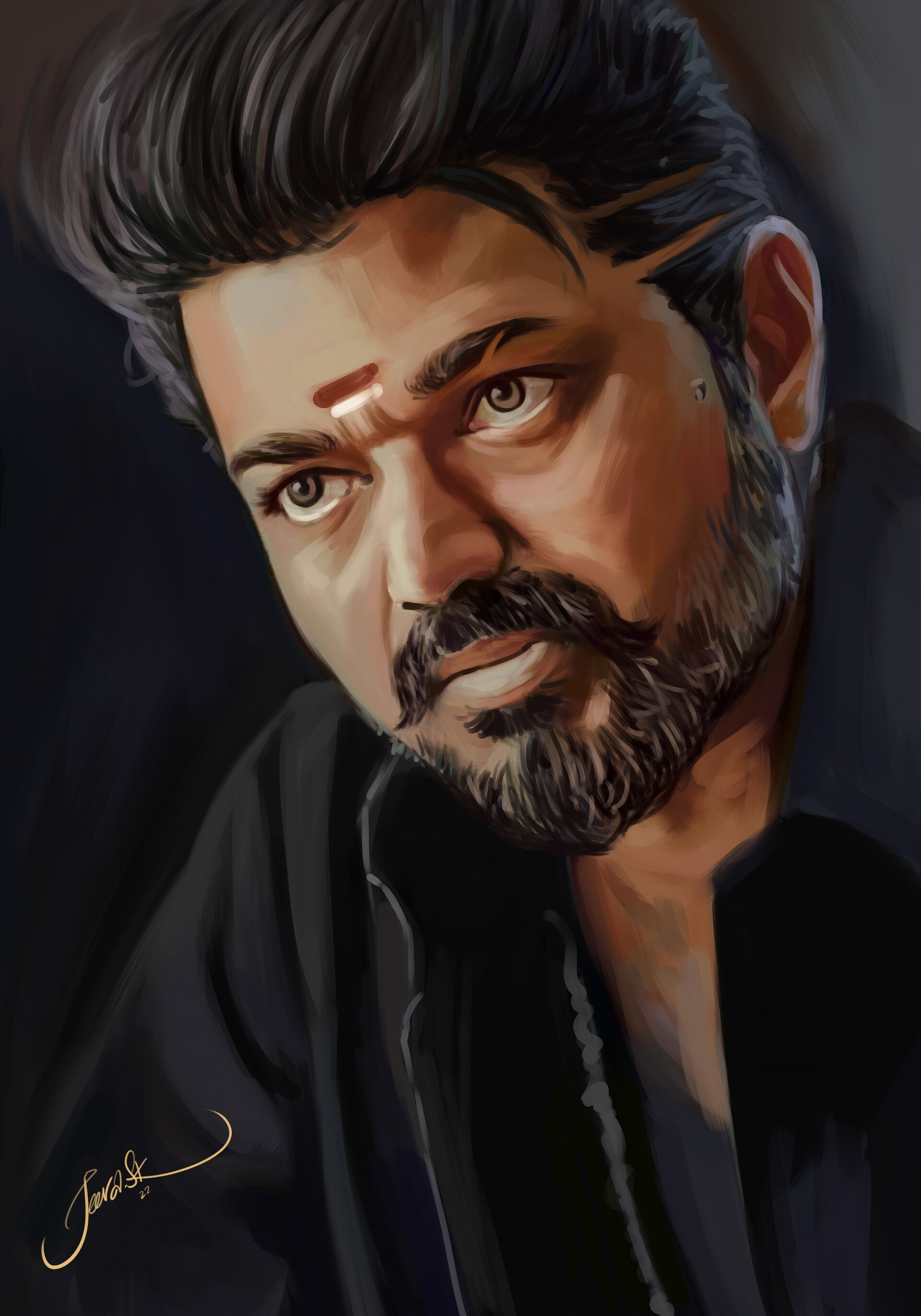 ArtStation - Thalapathy Vijay Artwork 2022 #Thalapathy67𓃵 #artwork # ...