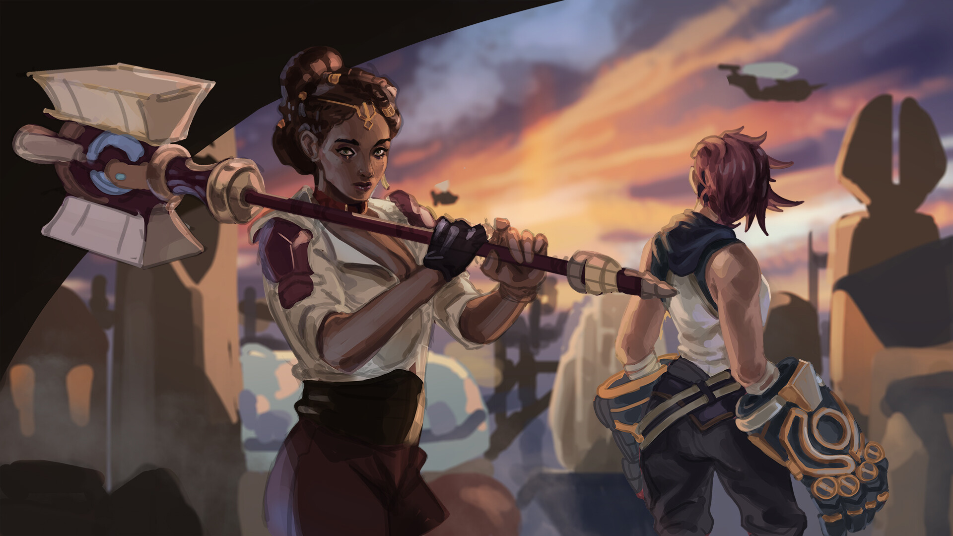 ArtStation - TRAINING PAINTING ARCANE MEL & VI