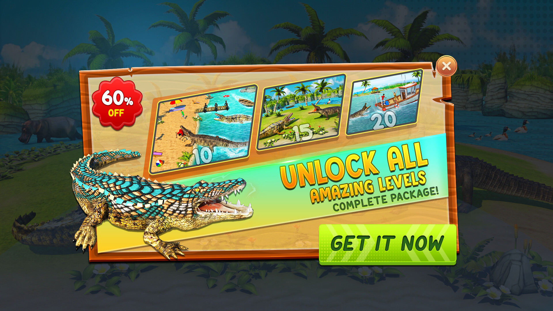 ArtStation - Crocodile game UI