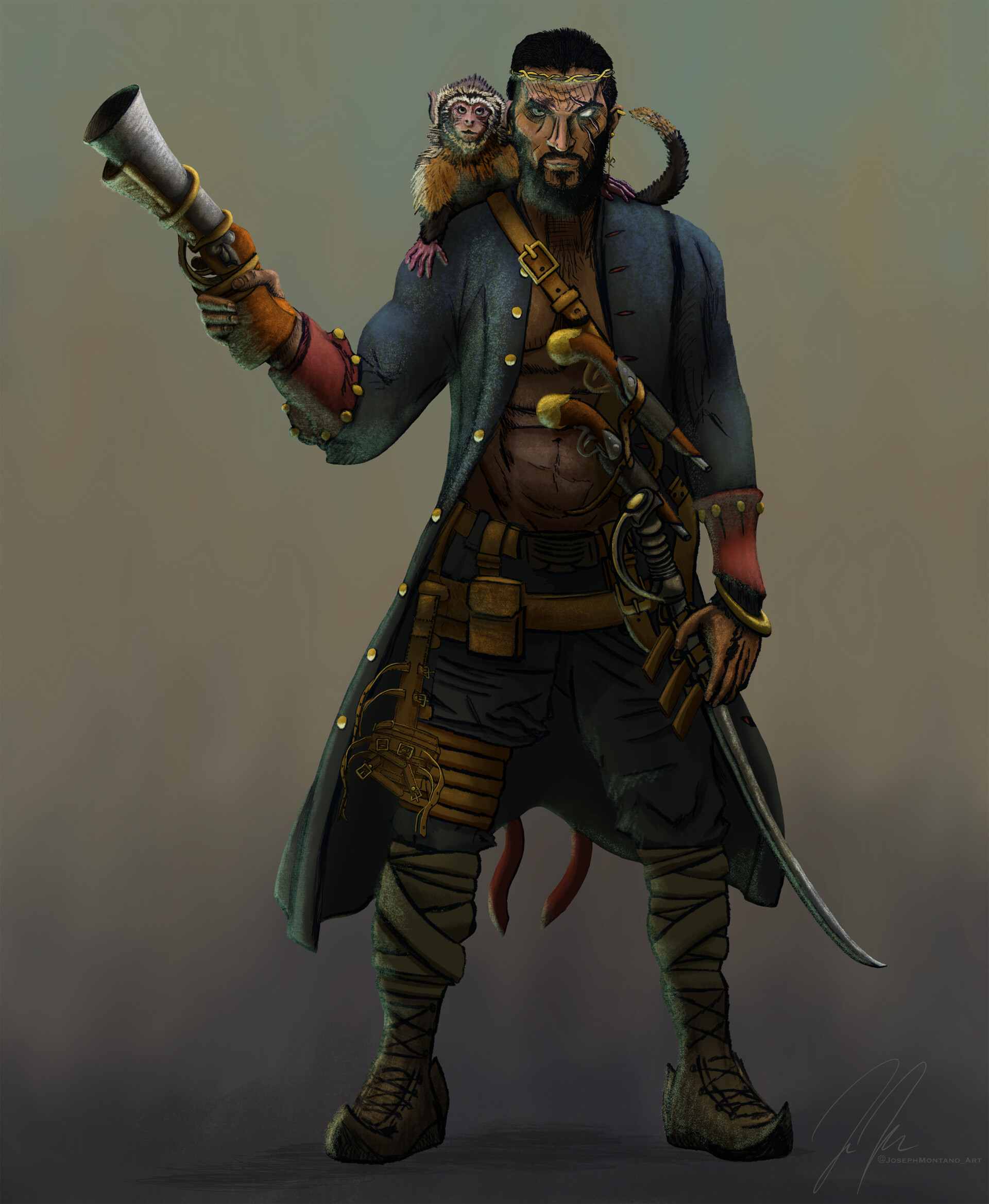 ArtStation - Rapscallion and the Stab Monkey character design