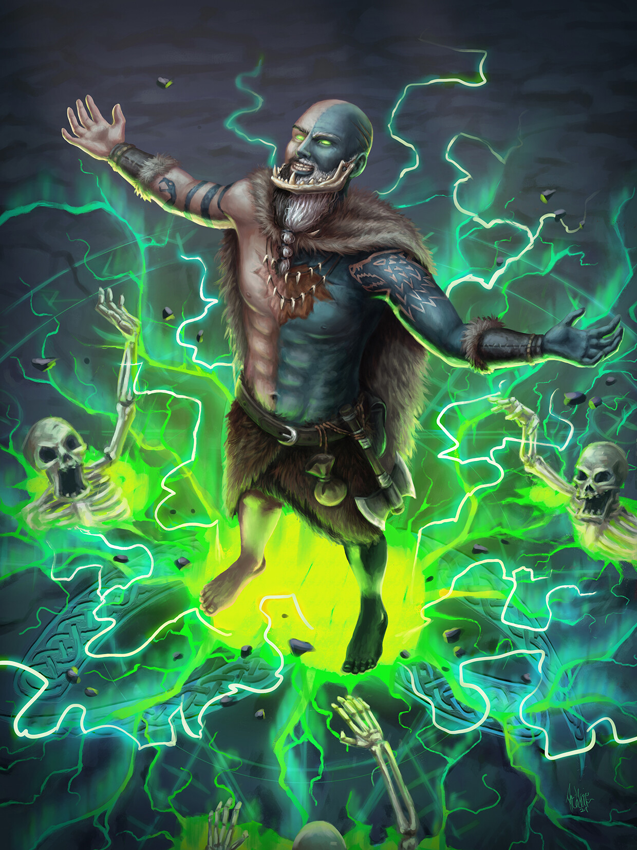 ArtStation - Viking Necromancer