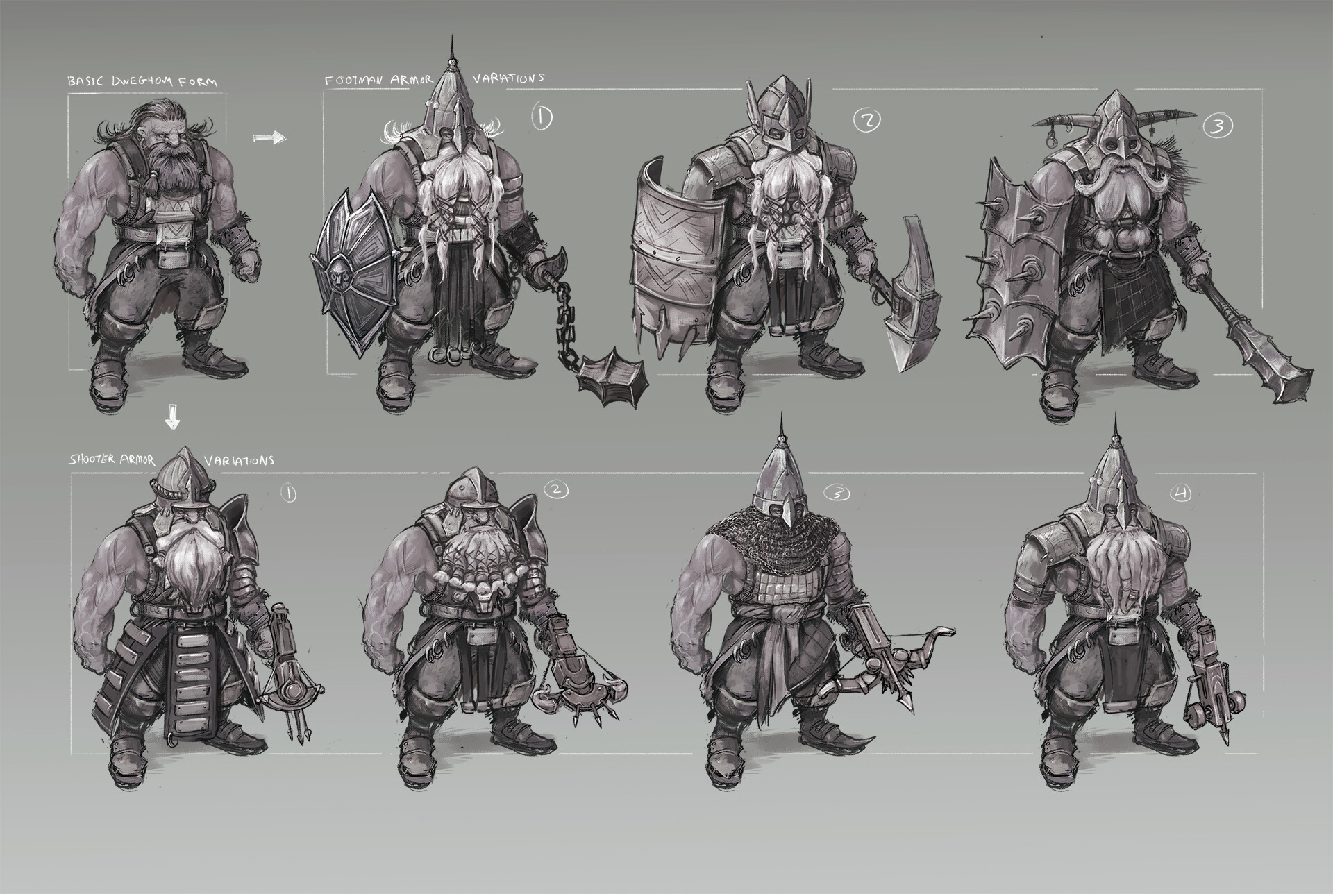 ArtStation - The Dweghom - Armor Variations