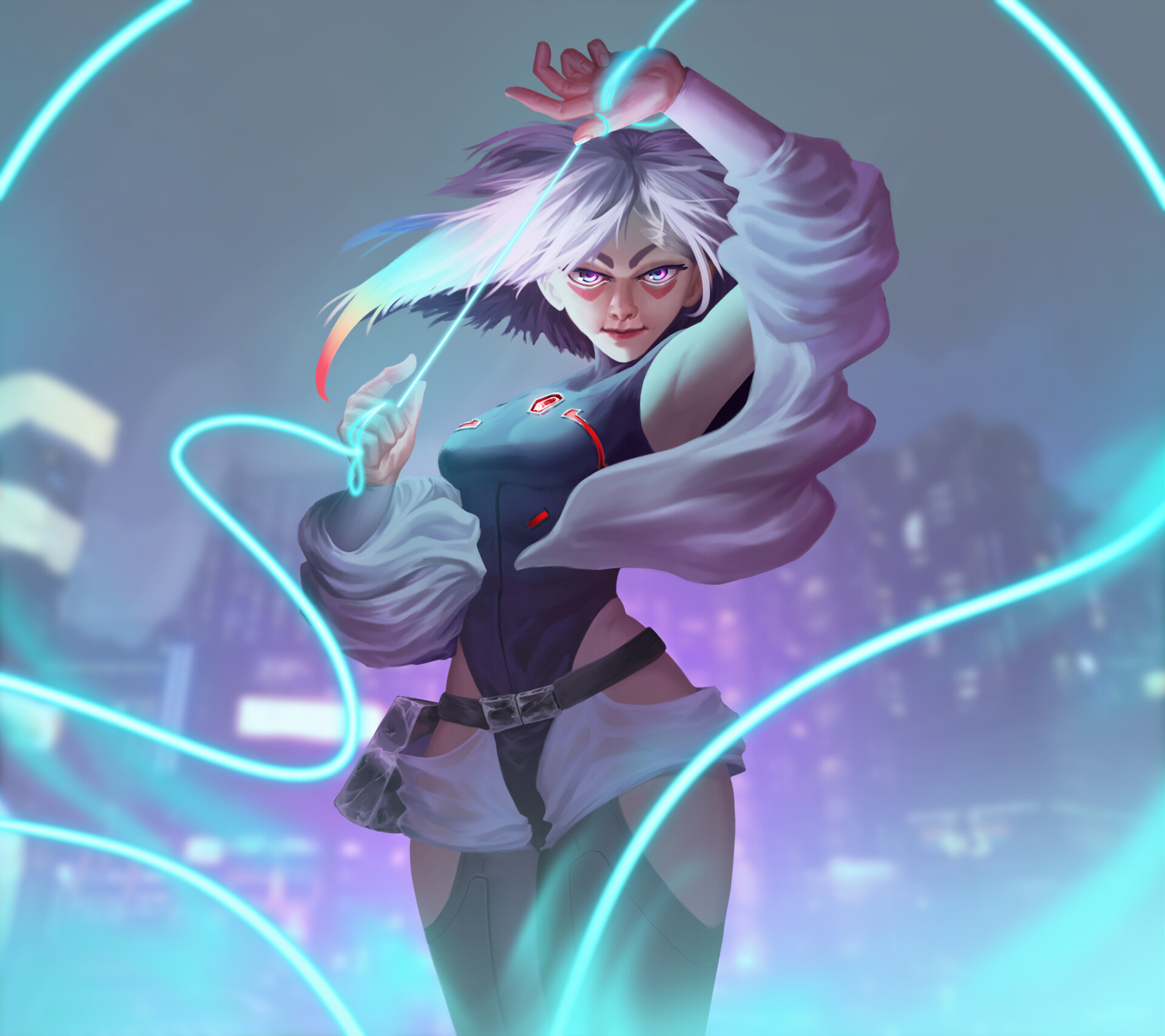 ArtStation - Lucy Cyberpunk 2077 fanart