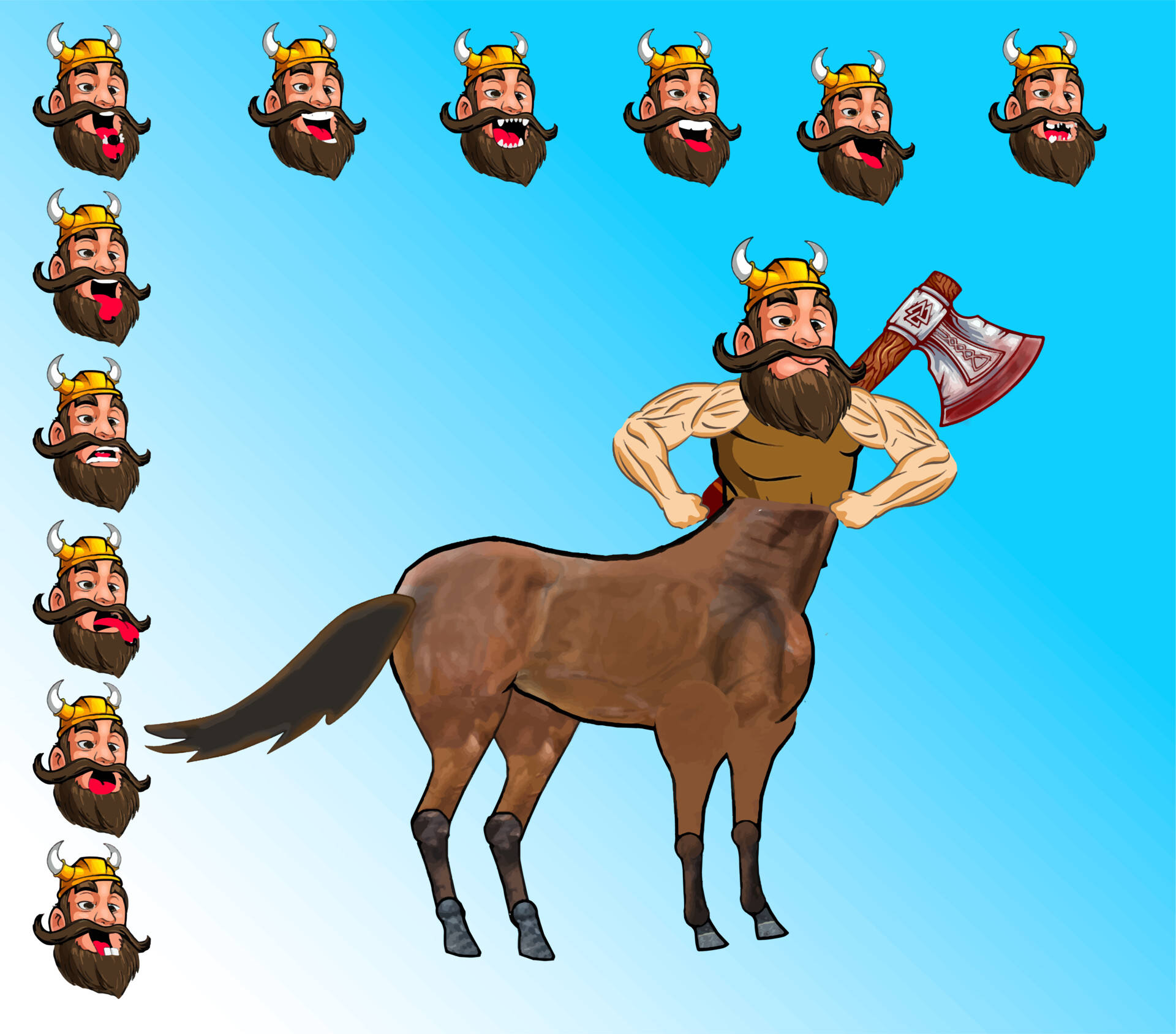 ArtStation - Viking Centaur Game Play