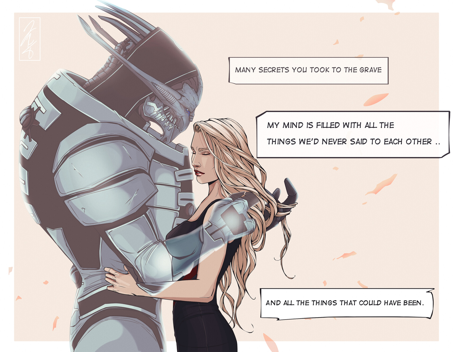 ArtStation - [Saren Arterius x my Shepard] Missing you