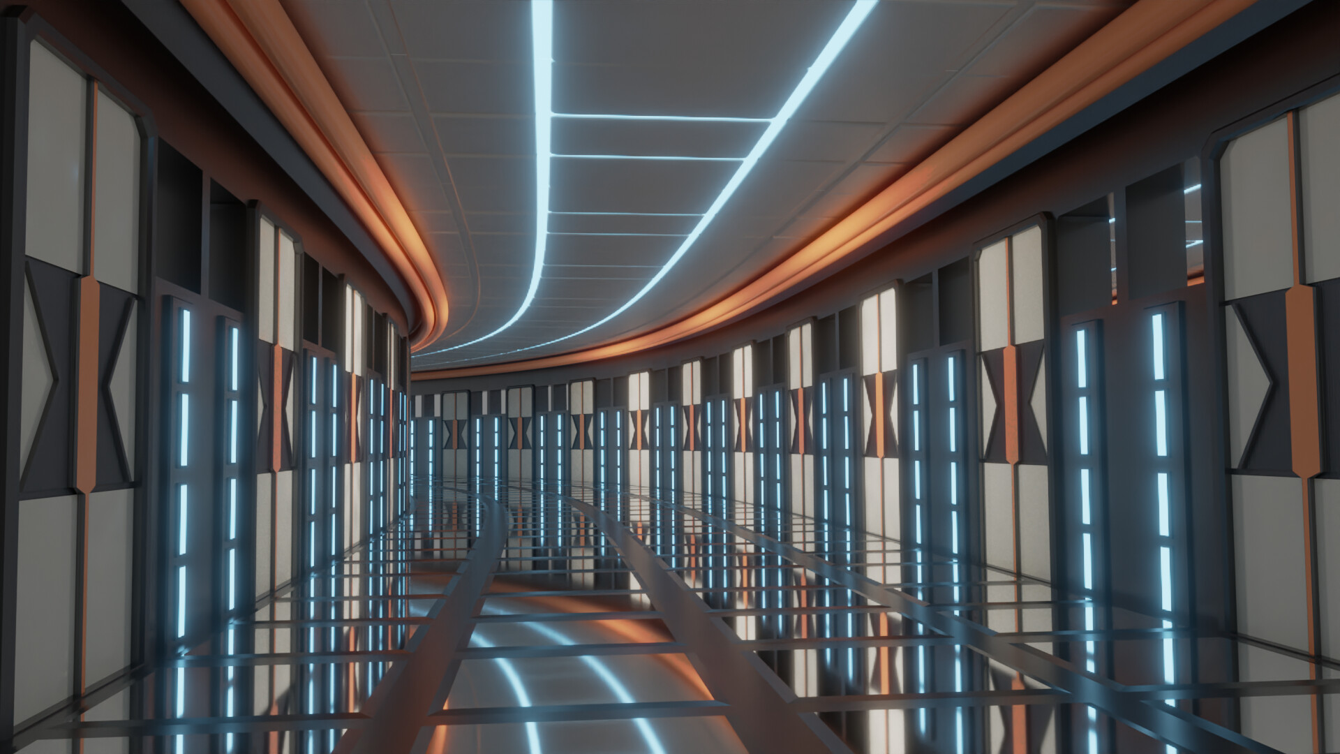 ArtStation - Sci-Fi Hallway