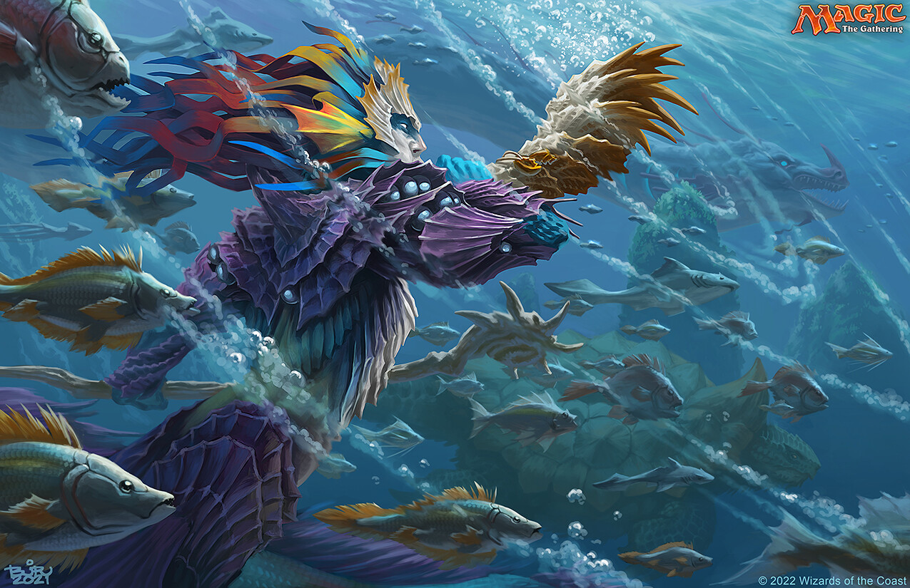 Vodalian Tide Mage by Brian Valeza : r/ImaginaryMerfolk