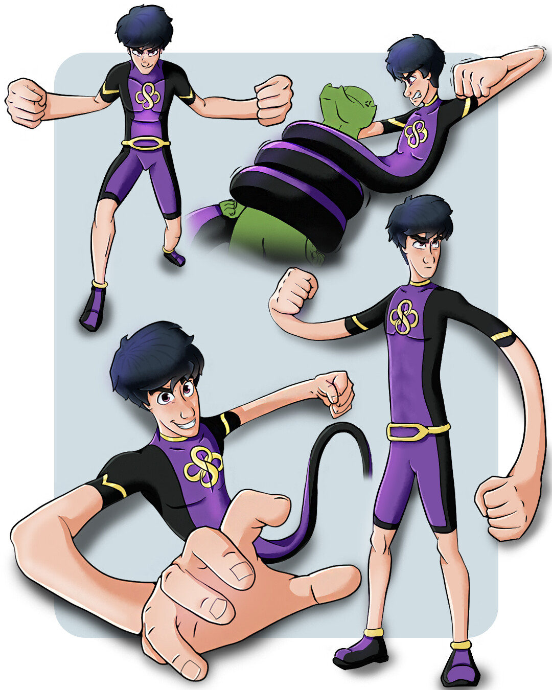 ArtStation - Stretch Mark Action Pose Sheet